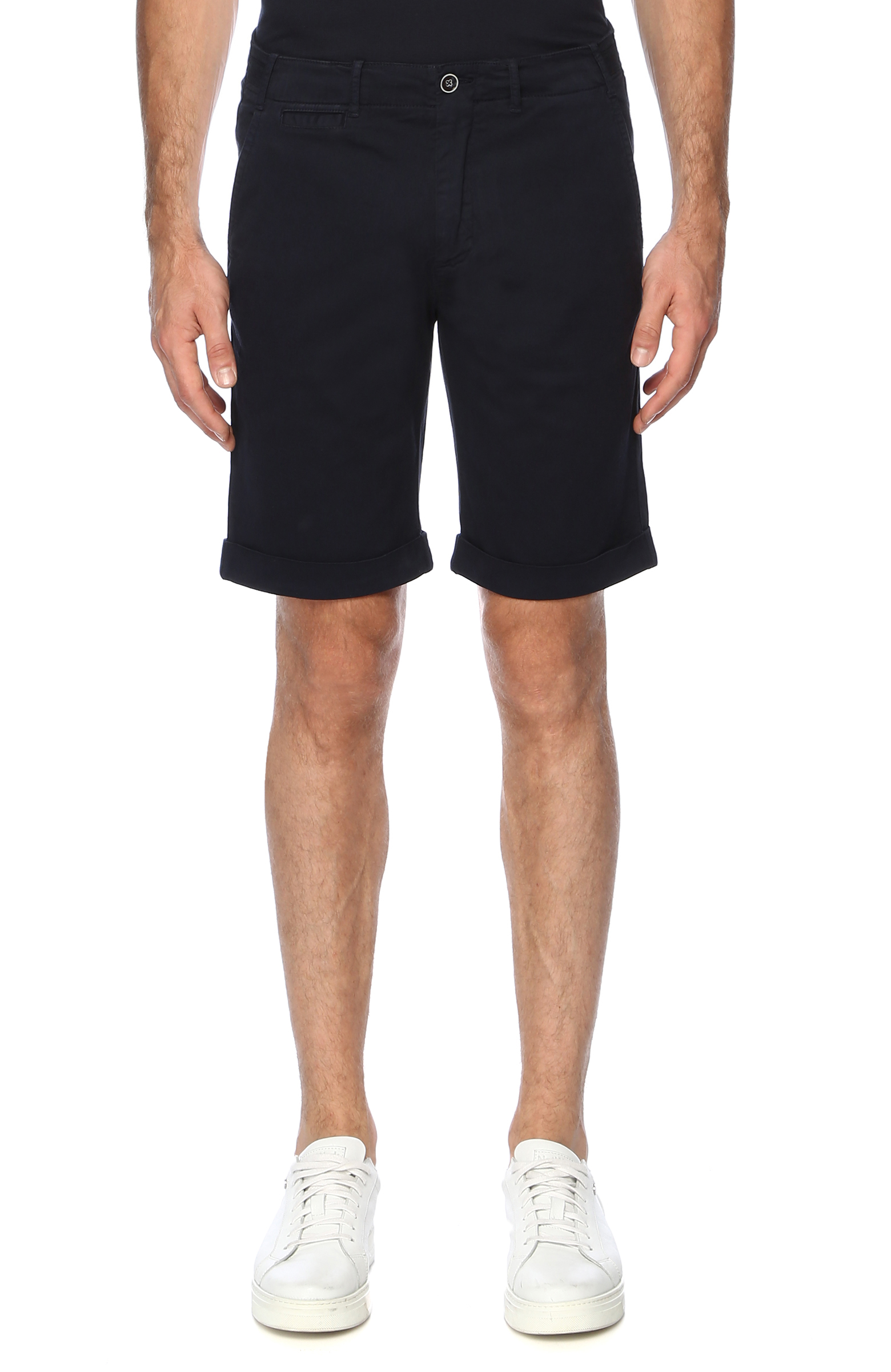 Diyagonal Desen Lacivert Şort Diyagonal Desen Lacivert Şort