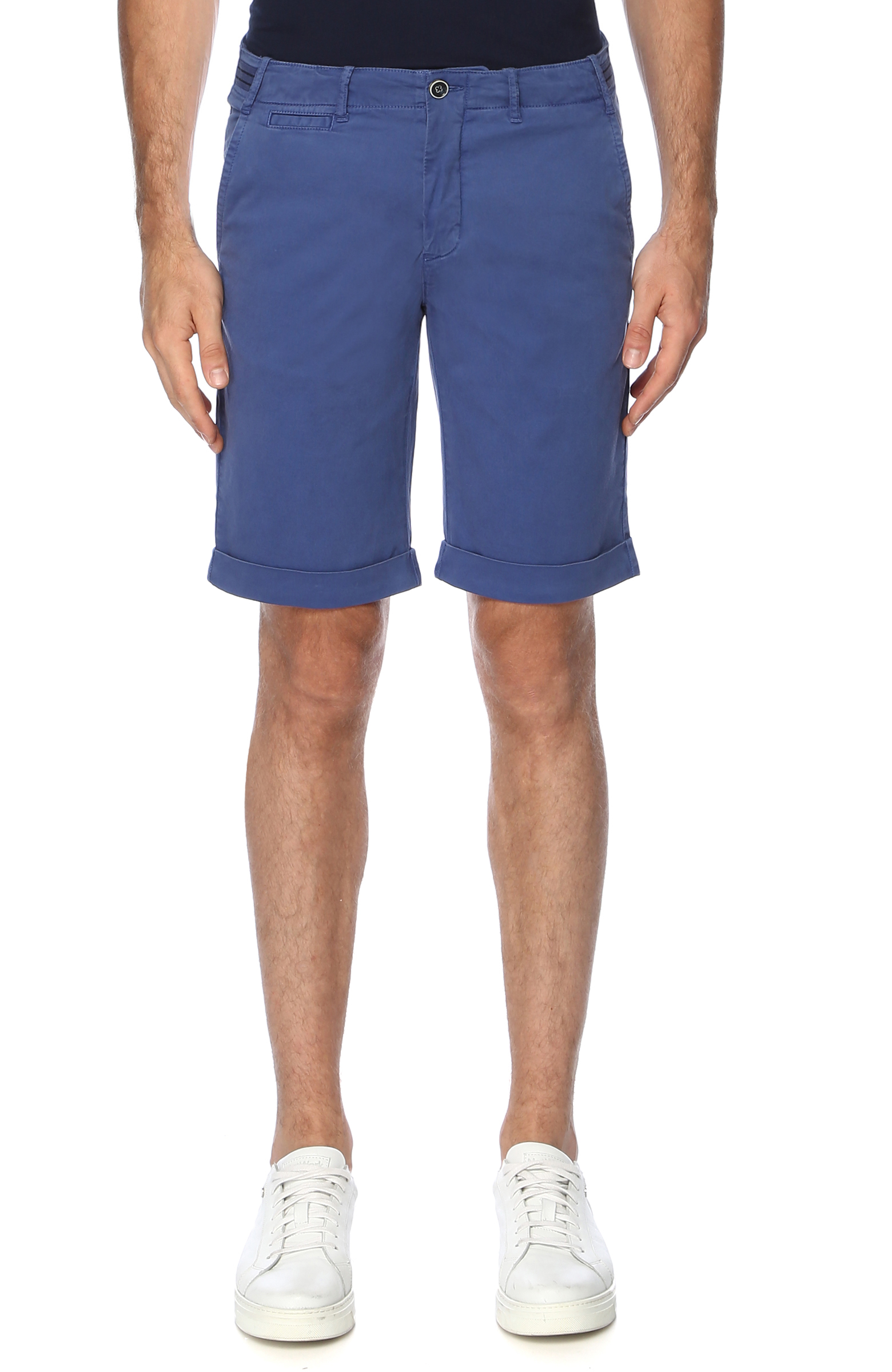 Diyagonal Desen Mavi Şort Diyagonal Desen Mavi Şort