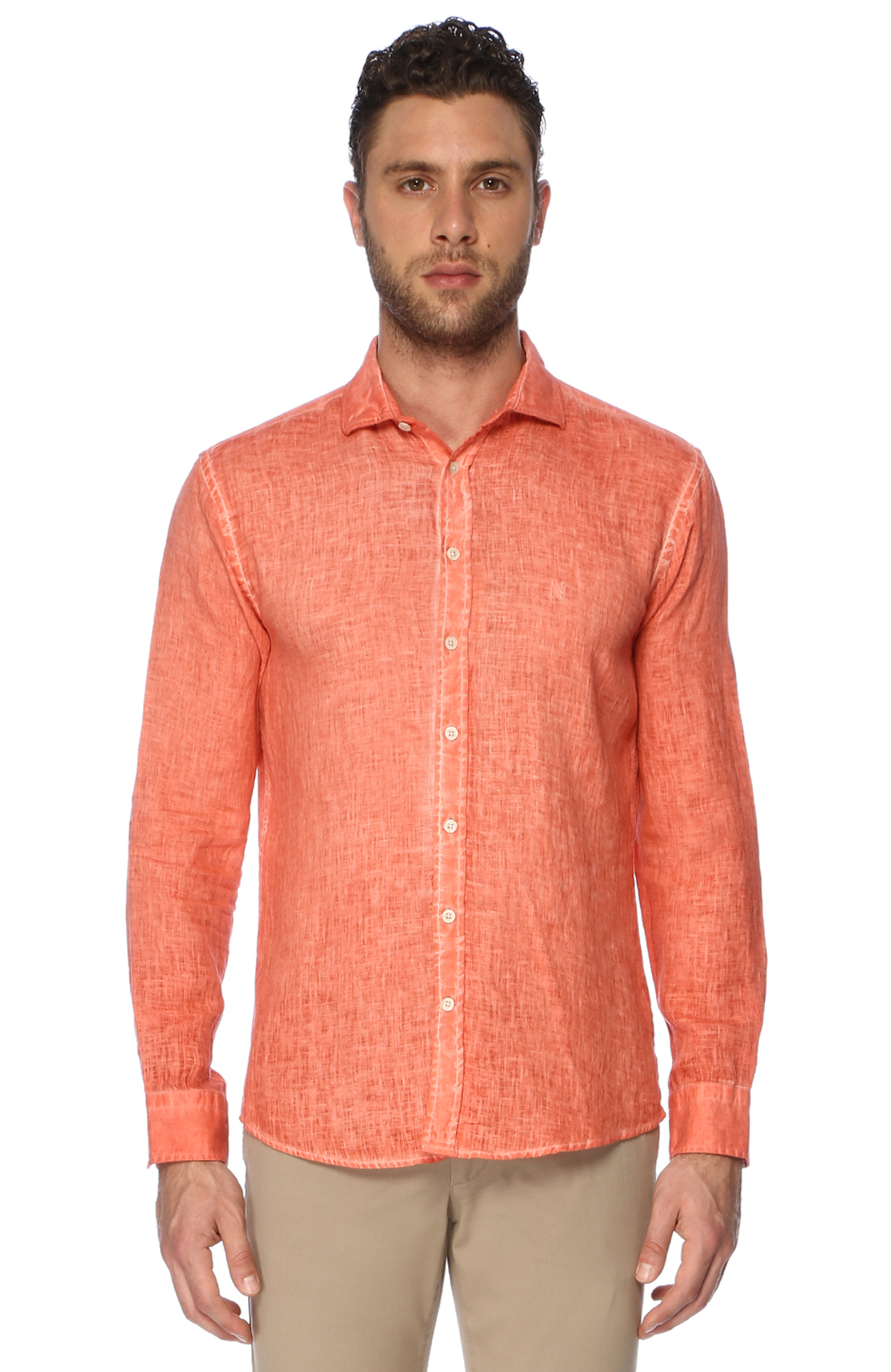 Keten Nar Çiçeği Gömlek