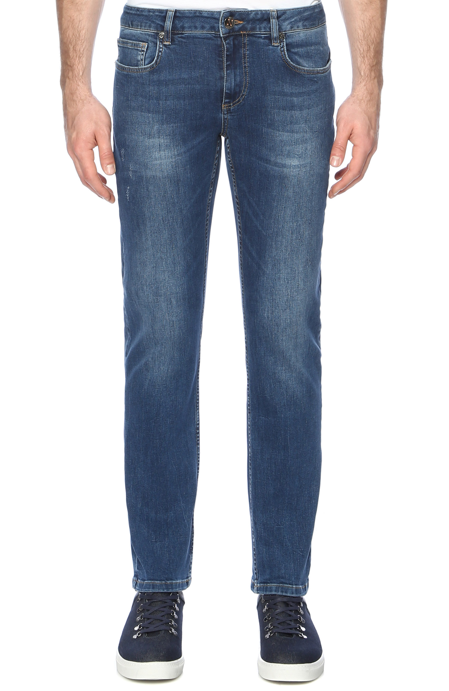 Skinny Lacivert Denim Pantolon Skinny Lacivert Denim Pantolon