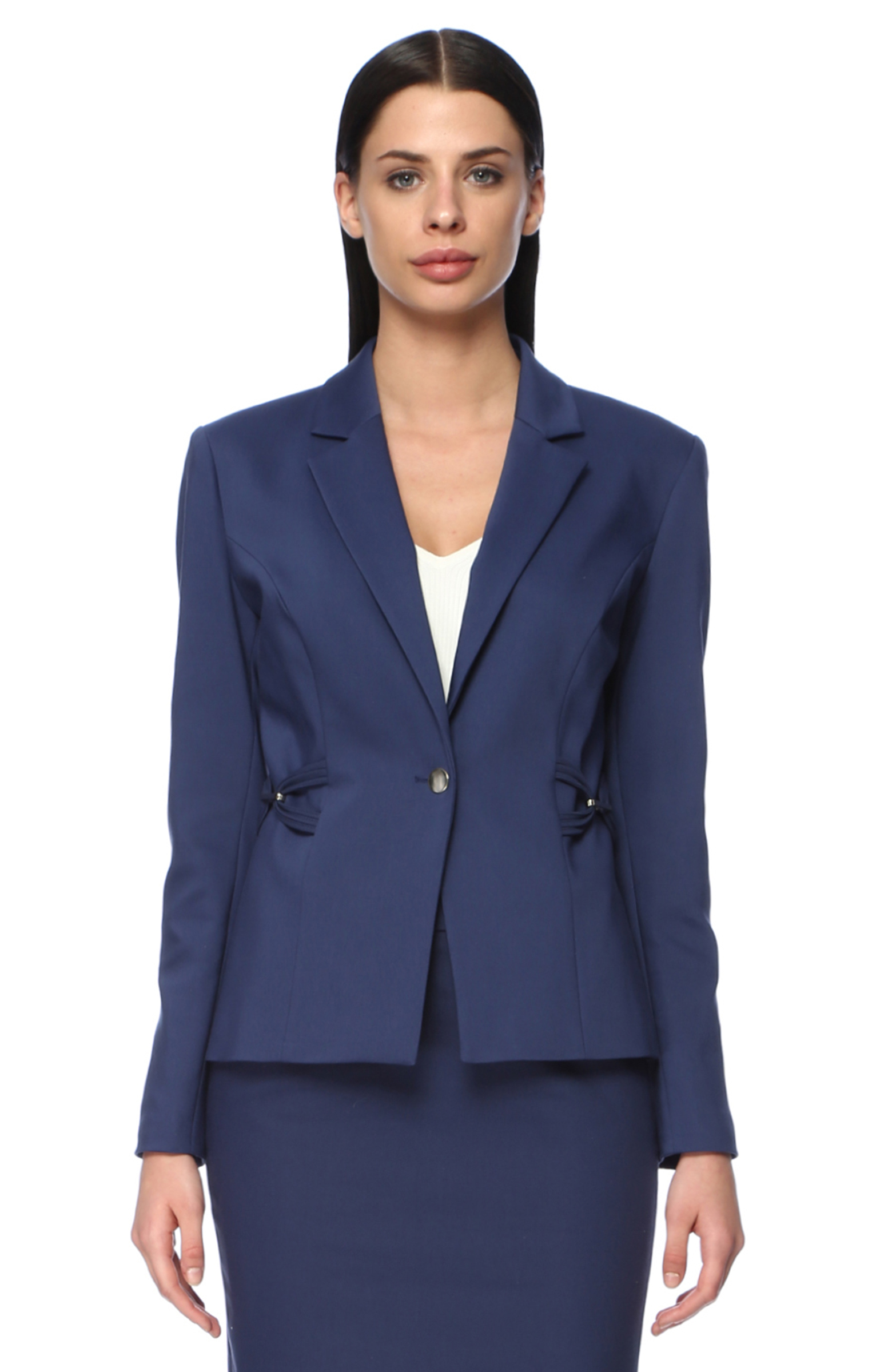 Slım Fit Indigo Ceket Slım Fit Indigo Ceket