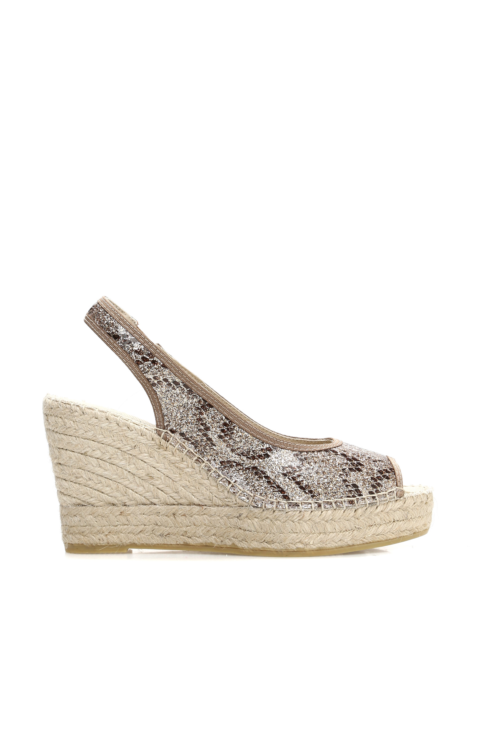 Platformlu Polyester Vizon Kadın Espadril Platformlu Polyester Vizon Kadın Espadril