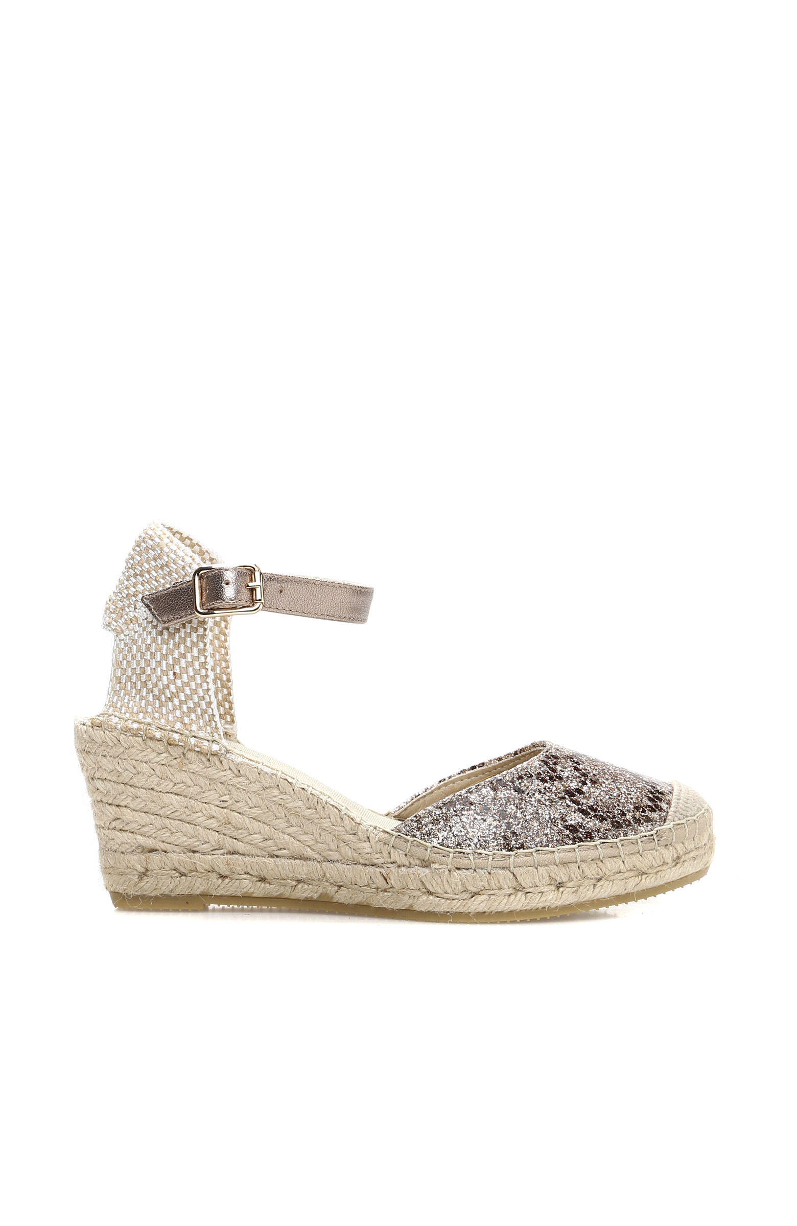 Platformlu Polyester Vizon Kadın Espadril Platformlu Polyester Vizon Kadın Espadril
