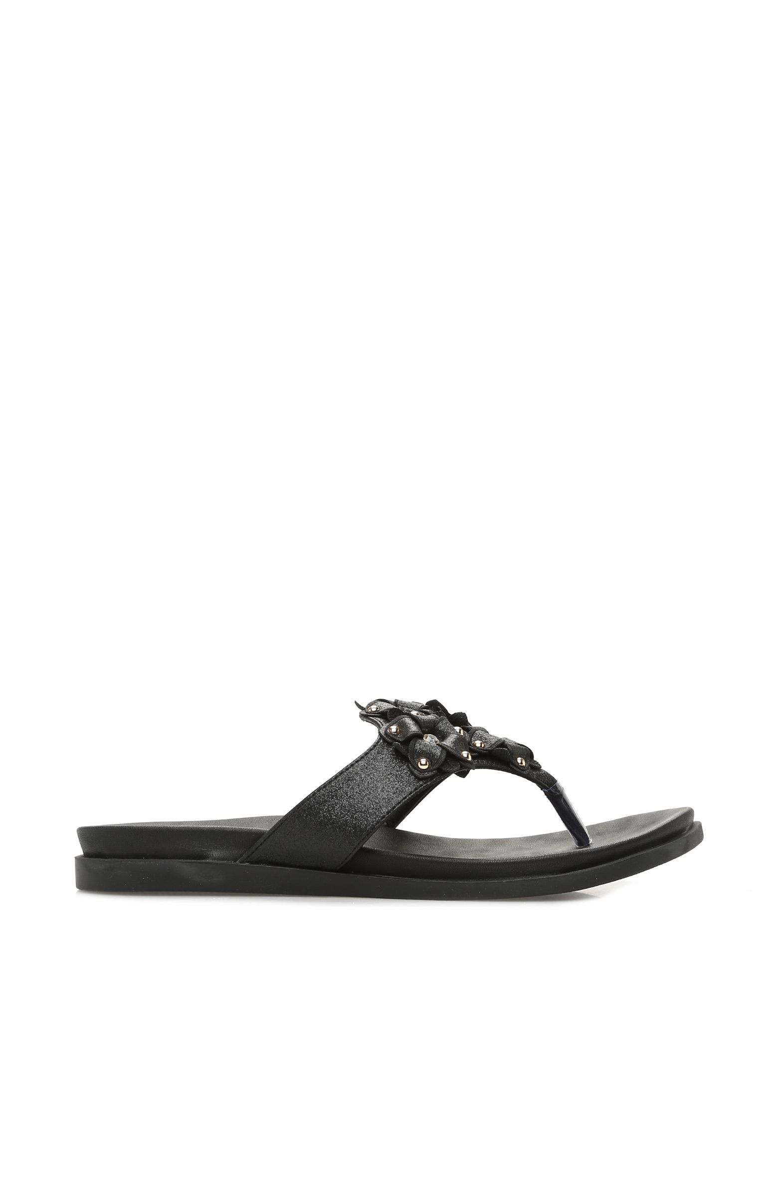 Troklu Siyah Kadın Terlik