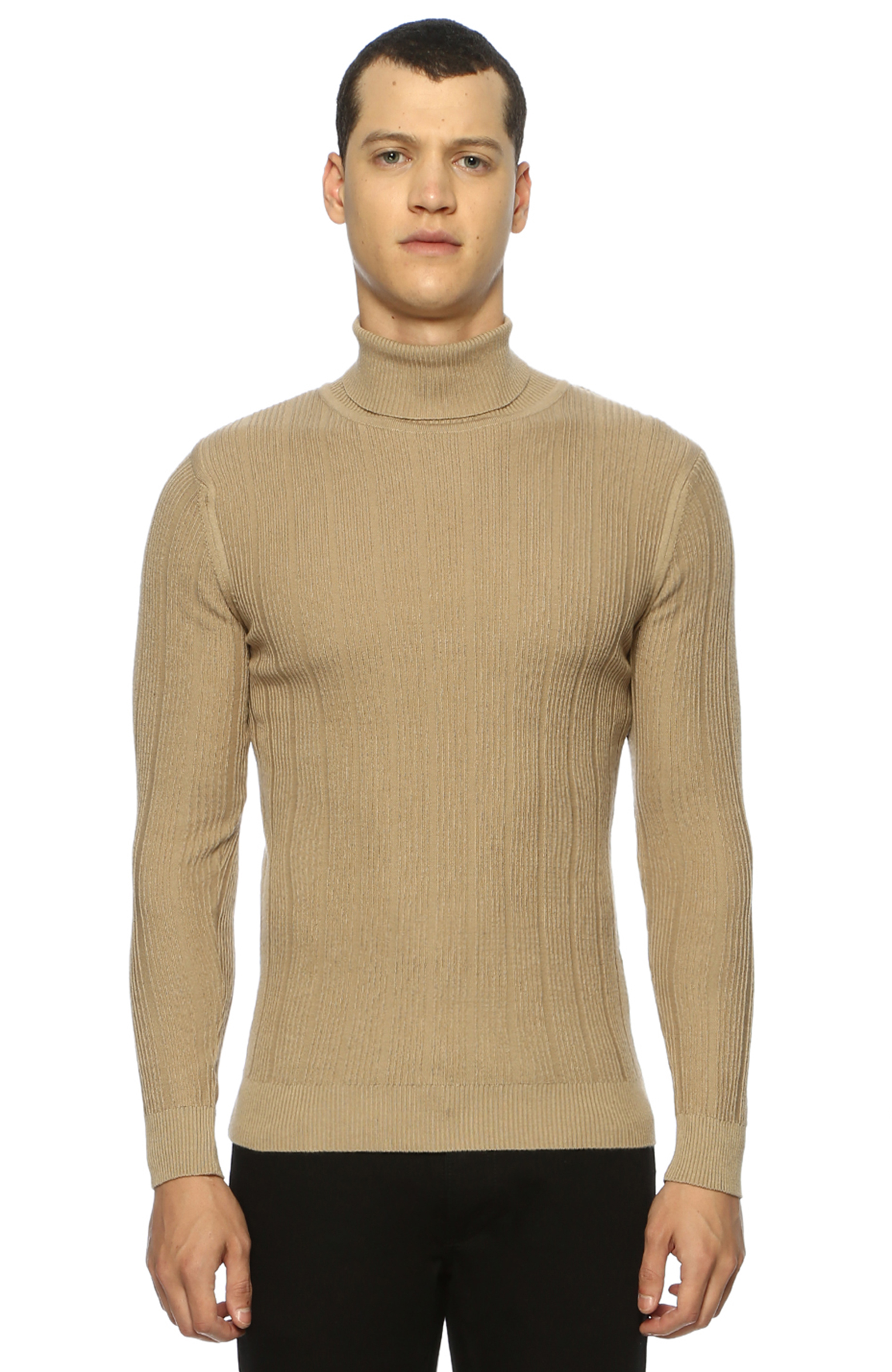 Balıkçı Yaka Camel Triko Balıkçı Yaka Camel Triko