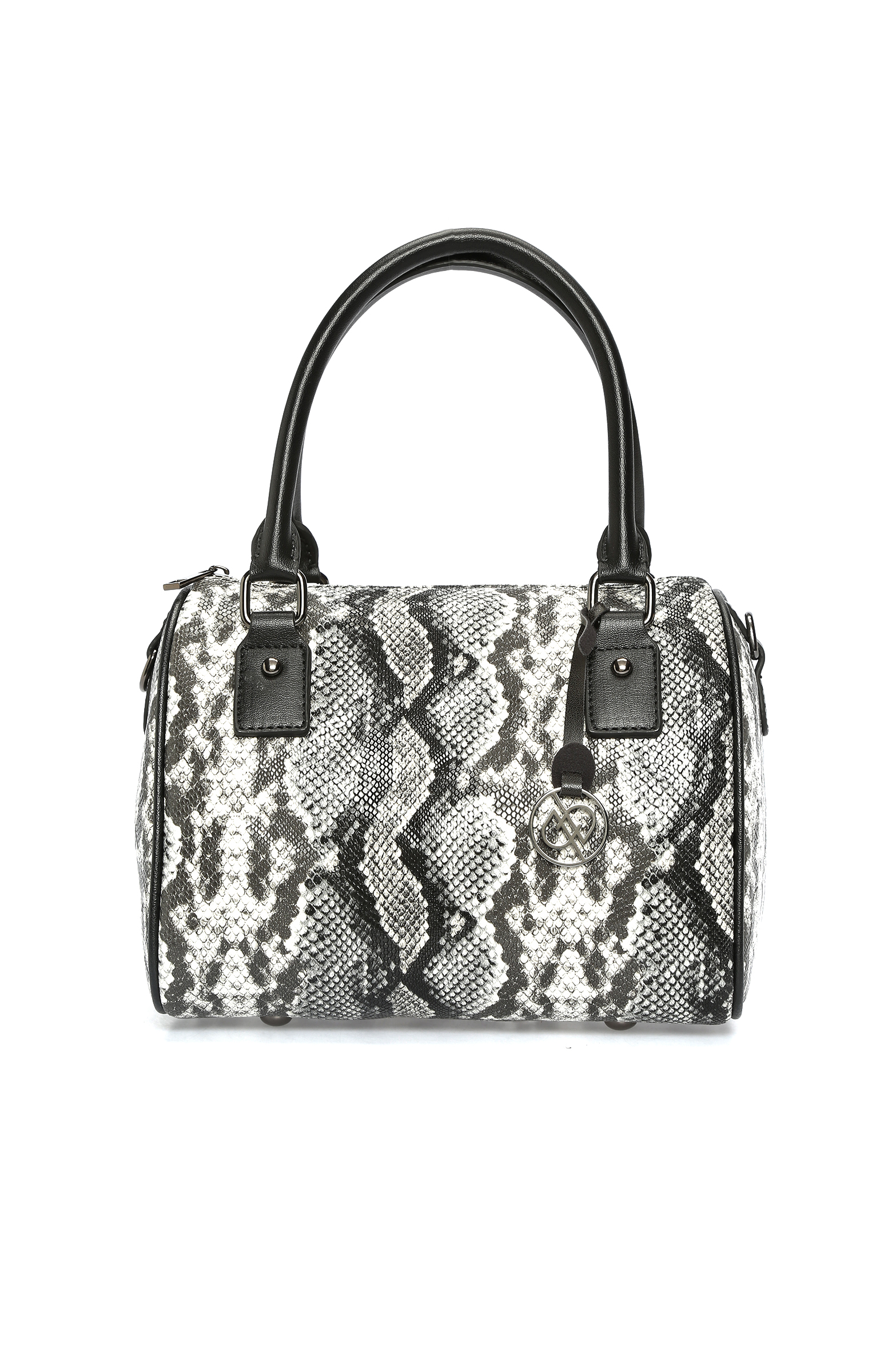 Yılan Baskı Siyah Kadın Çanta