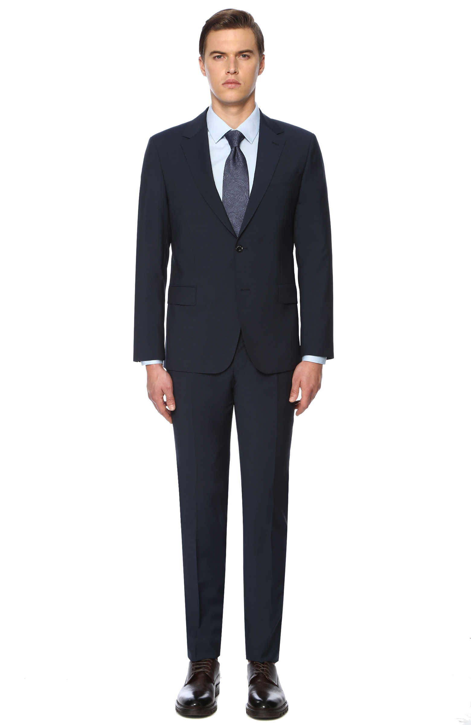 Mikro Slim Fit Lacivert Takım Elbise