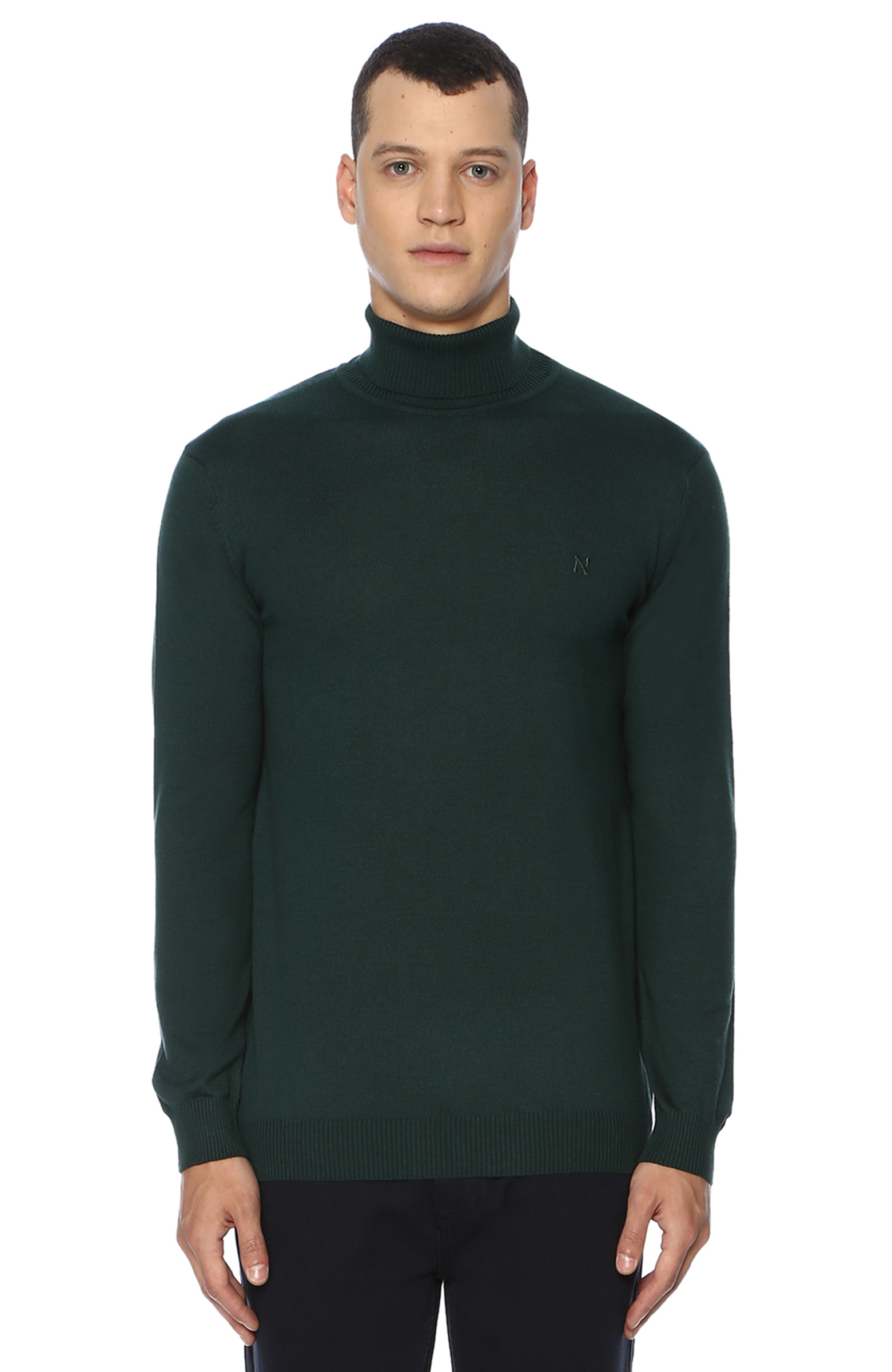 Balıkçı Yaka Yeşil Triko Balıkçı Yaka Yeşil Triko