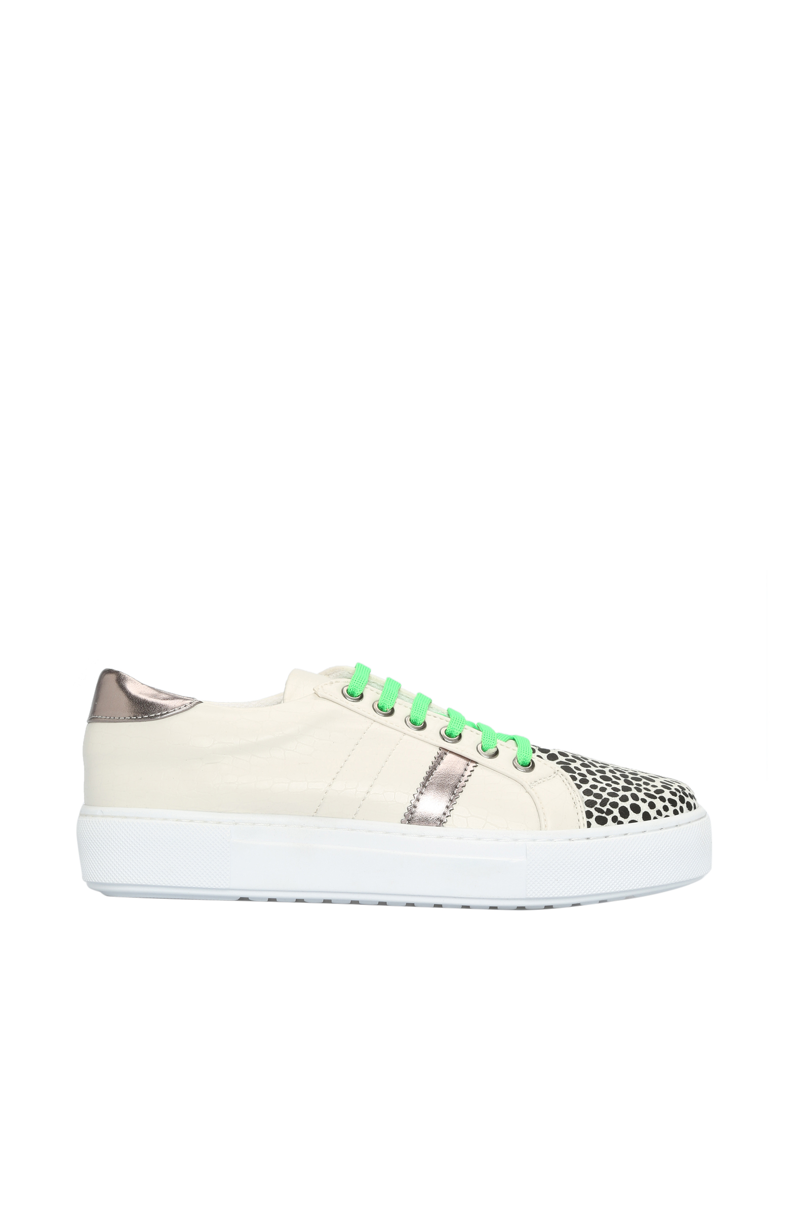 Kroko Desenli Beyaz Kadın Sneaker Kroko Desenli Beyaz Kadın Sneaker