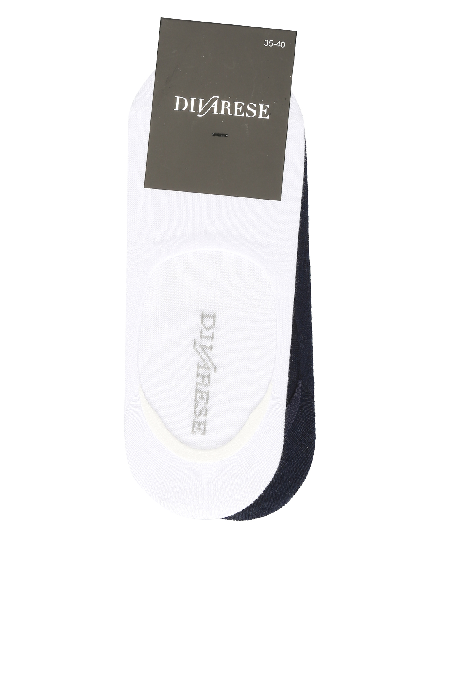 Beyaz Lacivert 2li Kadın Çorap Set