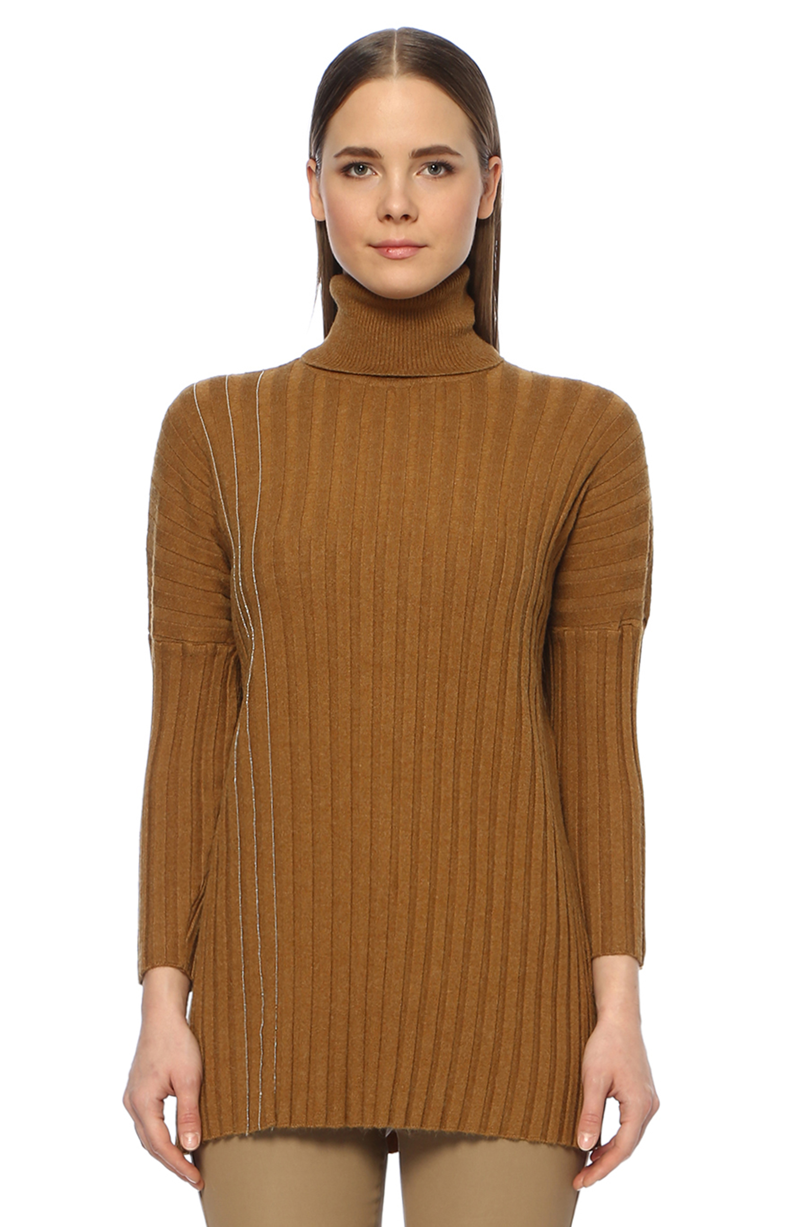 Balıkçı Yaka Camel Triko Balıkçı Yaka Camel Triko