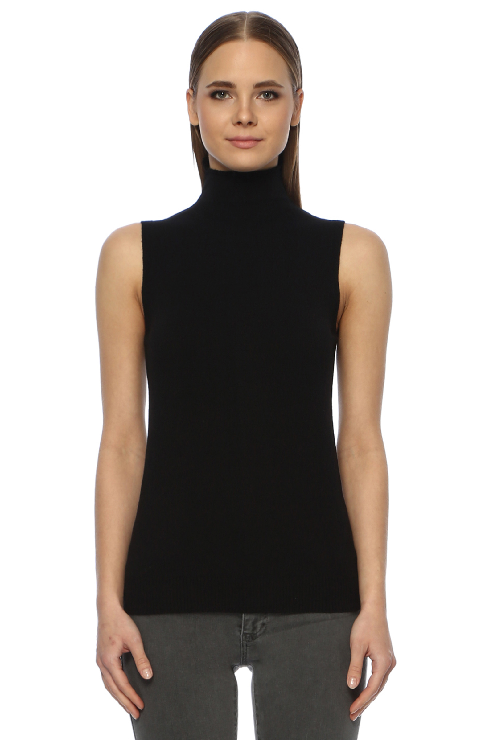 Balıkçı Yaka Siyah Kazak