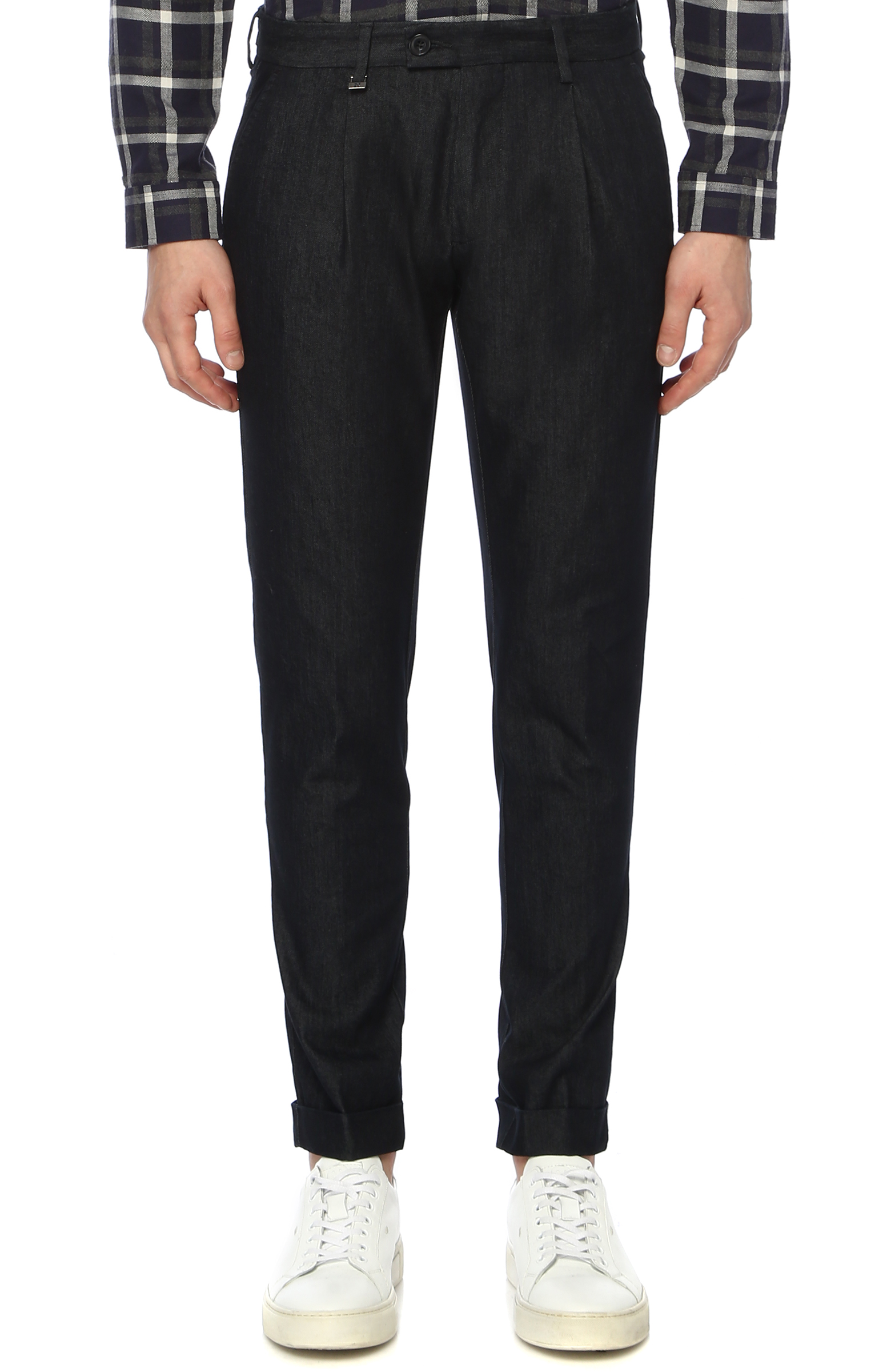 Drop 6 Slim Fit Lacivert Pilili Pantolon Drop 6 Slim Fit Lacivert Pilili Pantolon