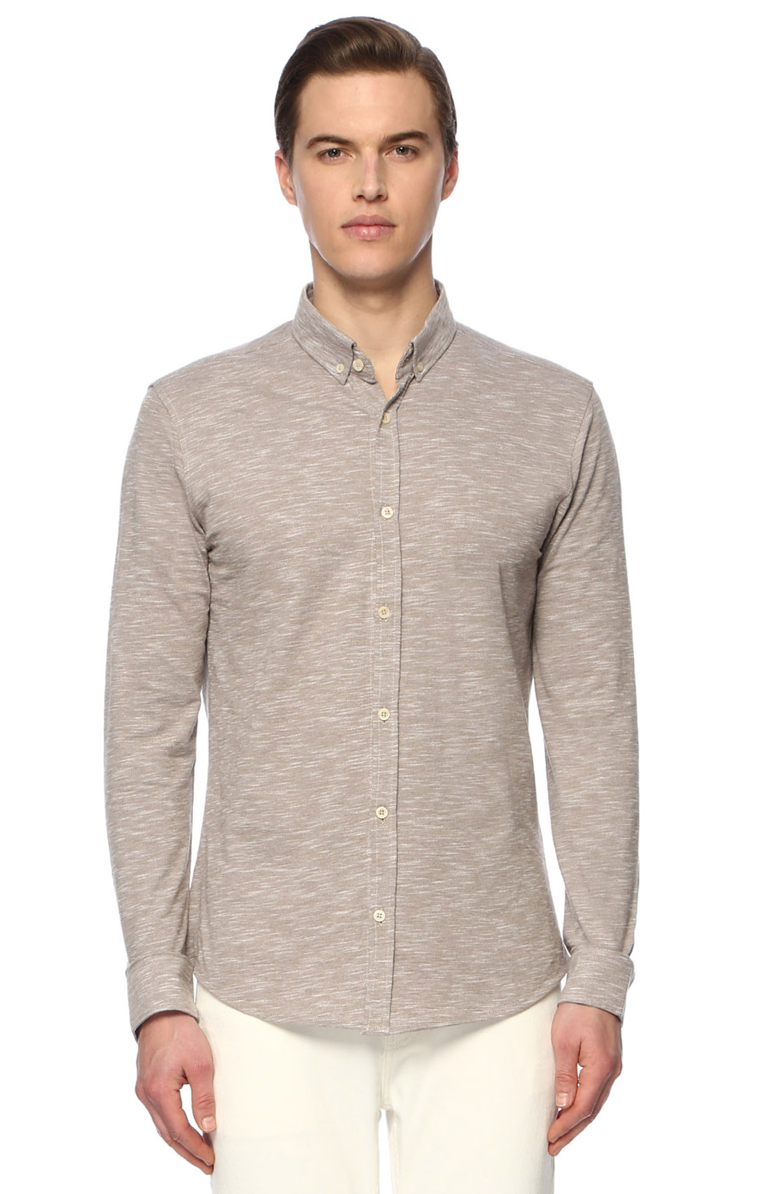 Slim Fit Vizon Gömlek