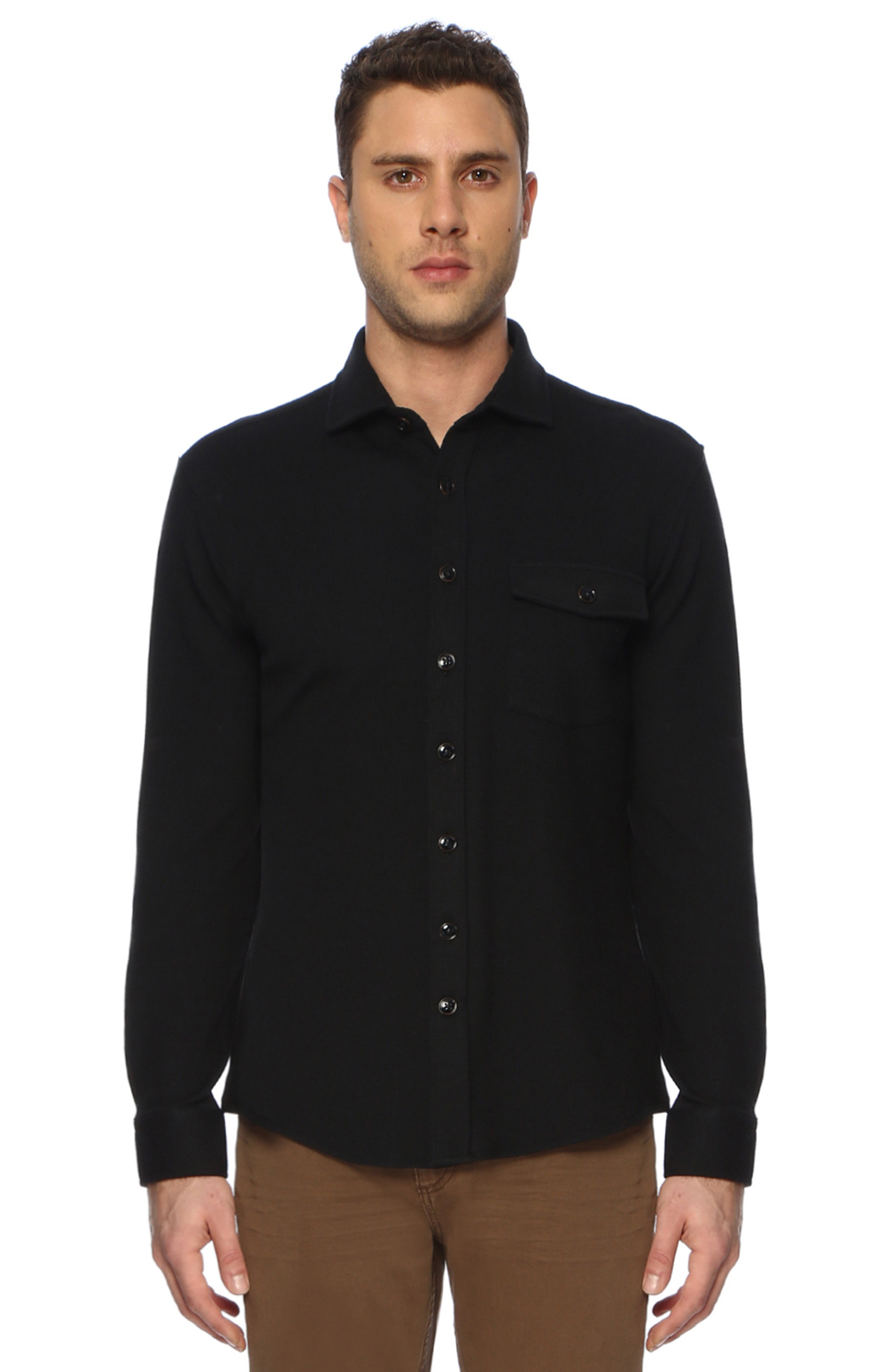 Waffle Lacivert Gömlek