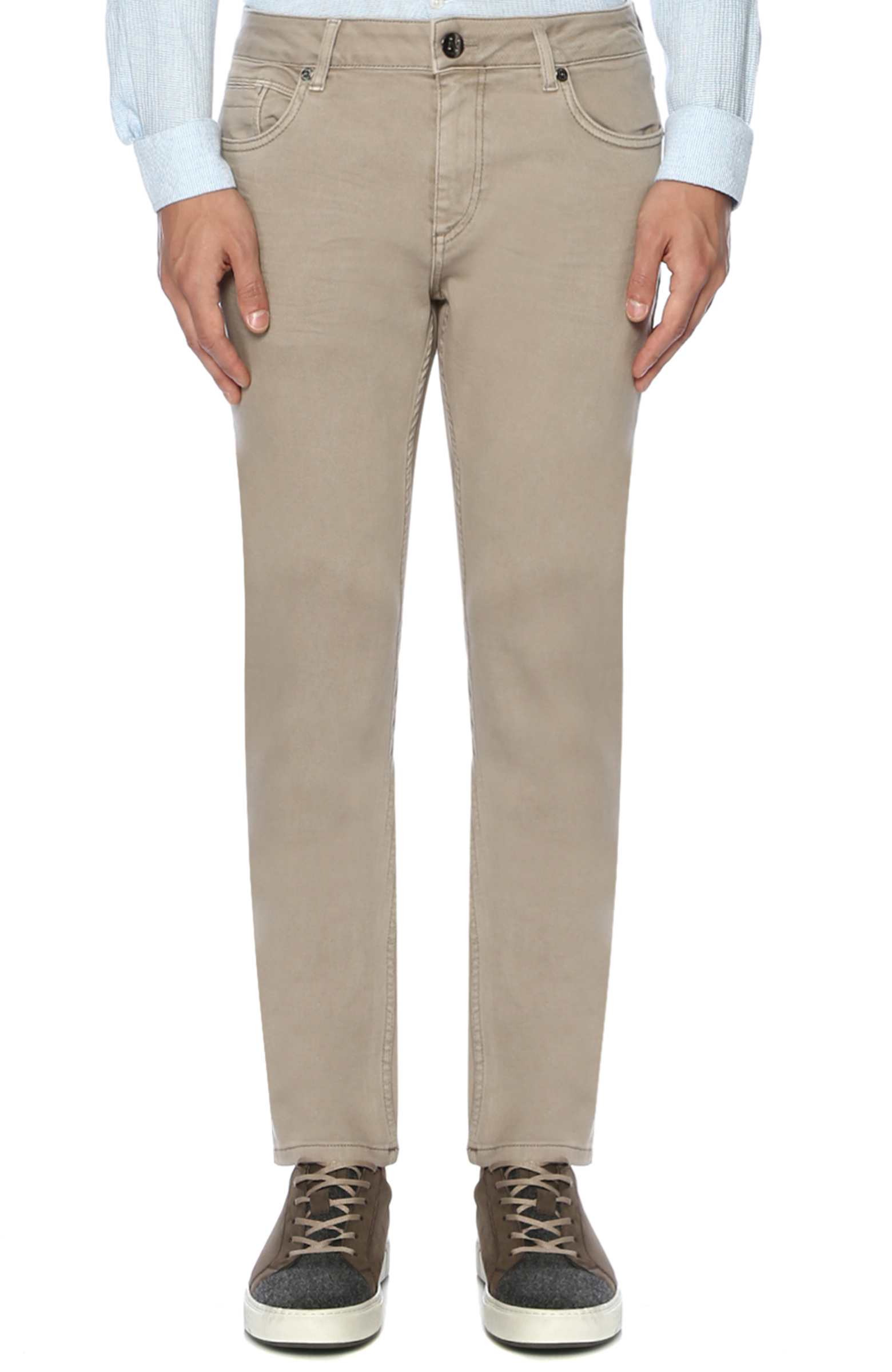 Vizon Skinny Casual Pantolon