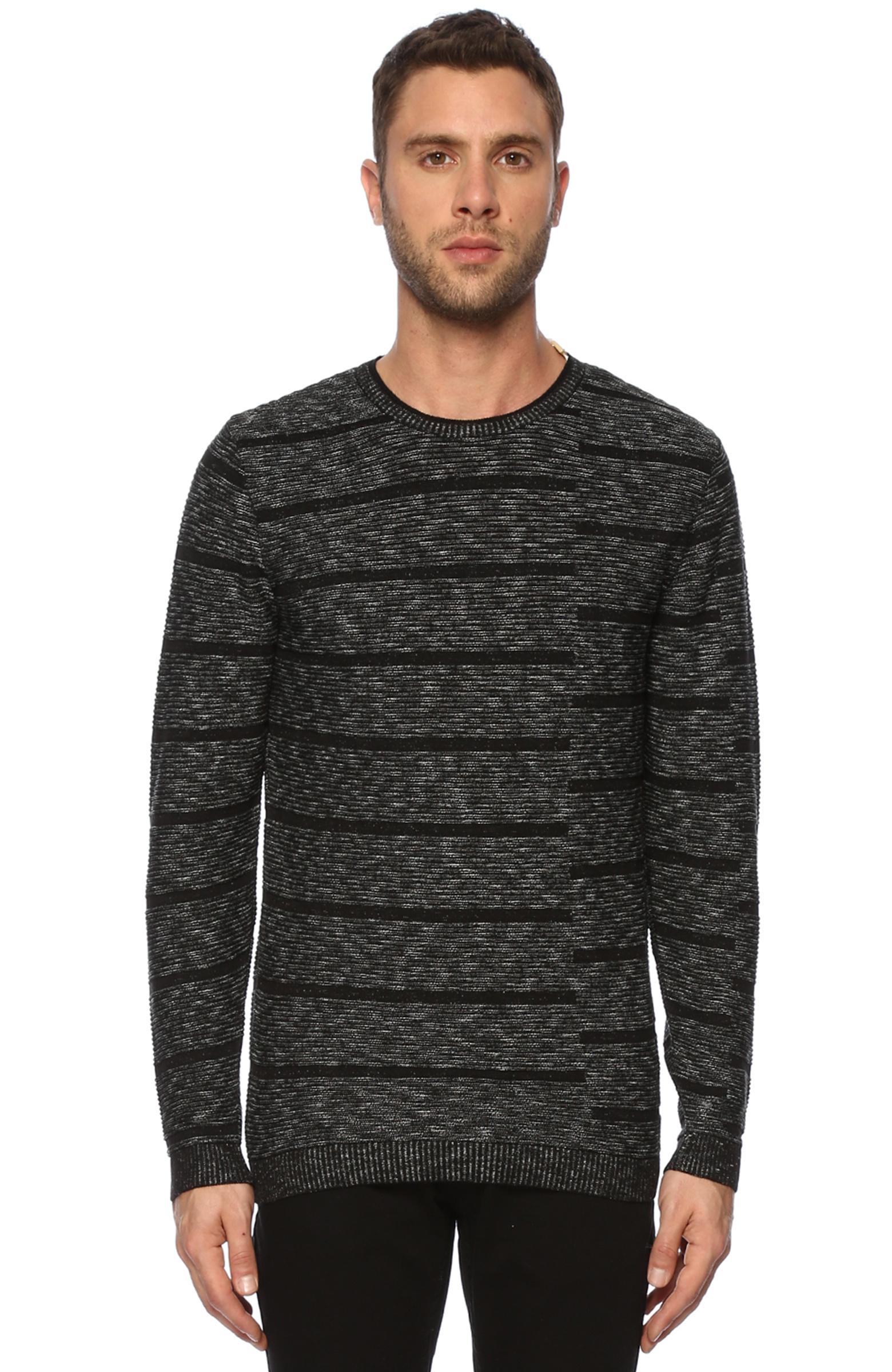 Jakarlı Siyah Kazak