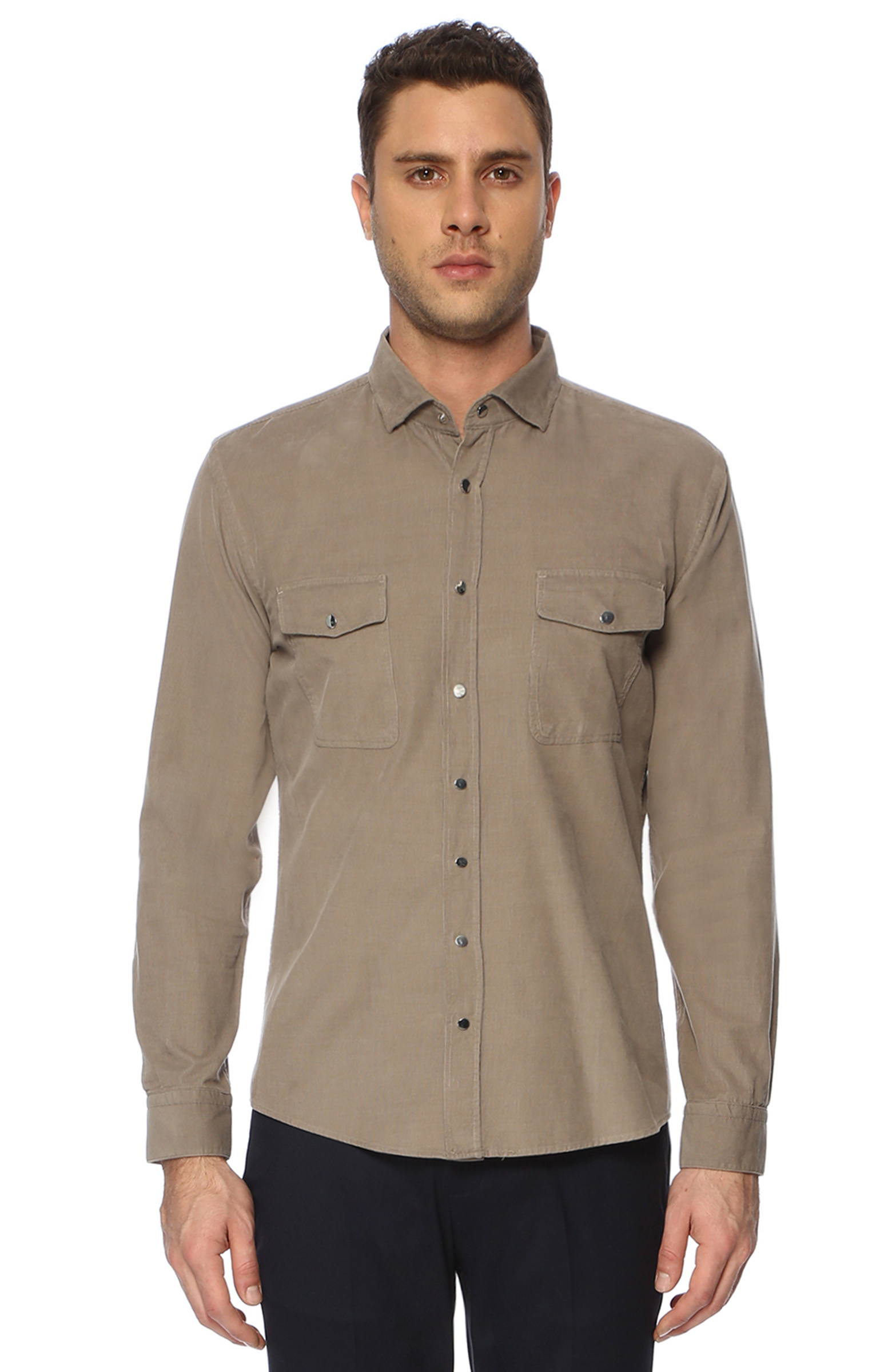 Slim Fit Vizon Gömlek