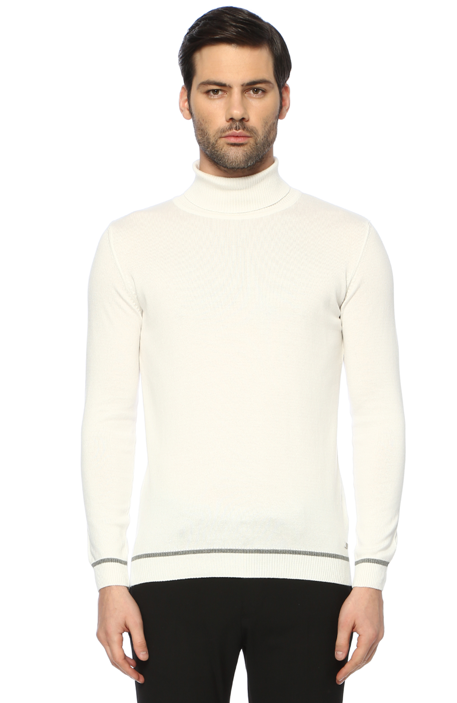 Balıkçı Yaka Ekru Triko Balıkçı Yaka Ekru Triko