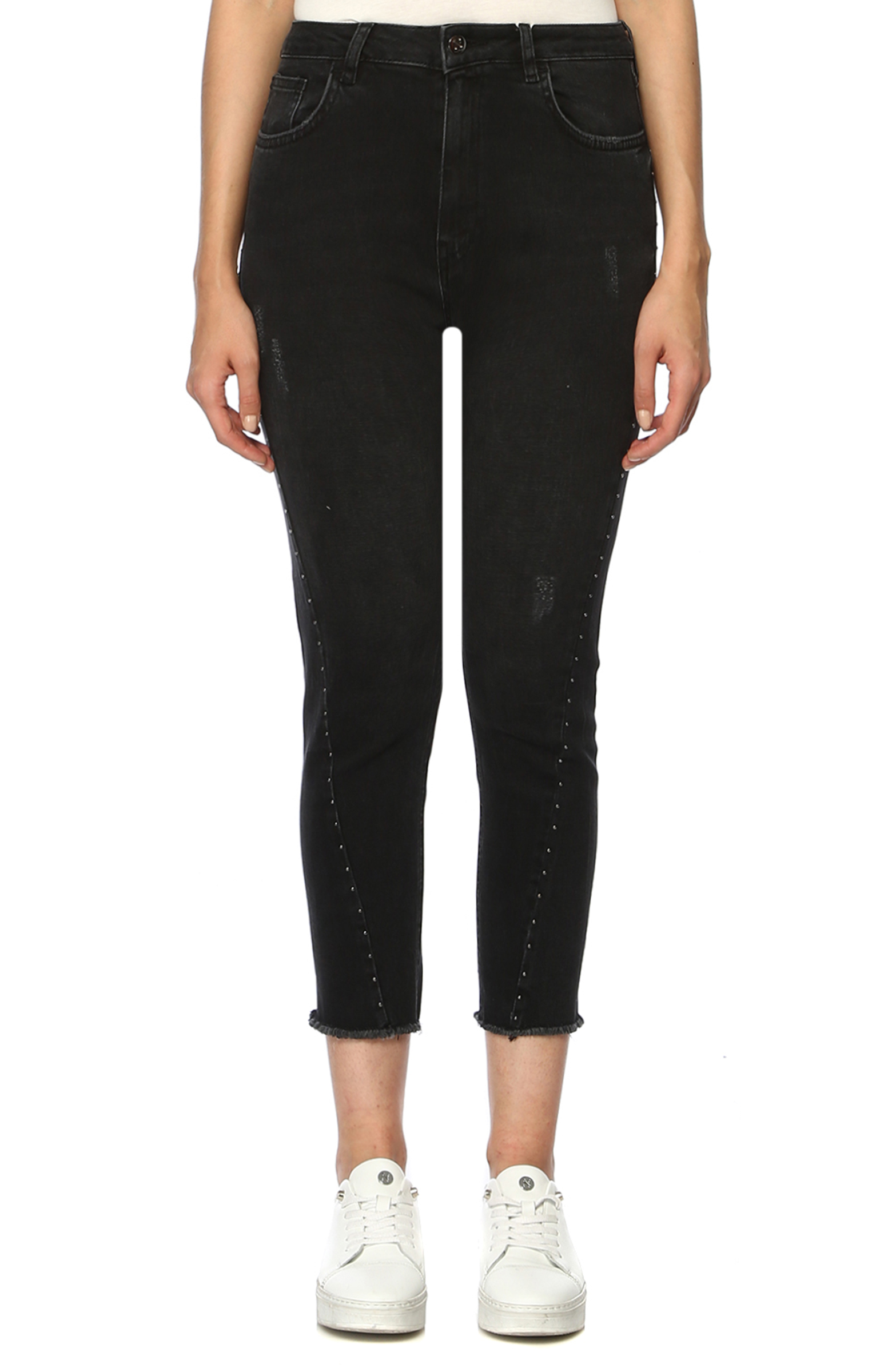 Geniş Antrasit Denim Pantolon Geniş Antrasit Denim Pantolon