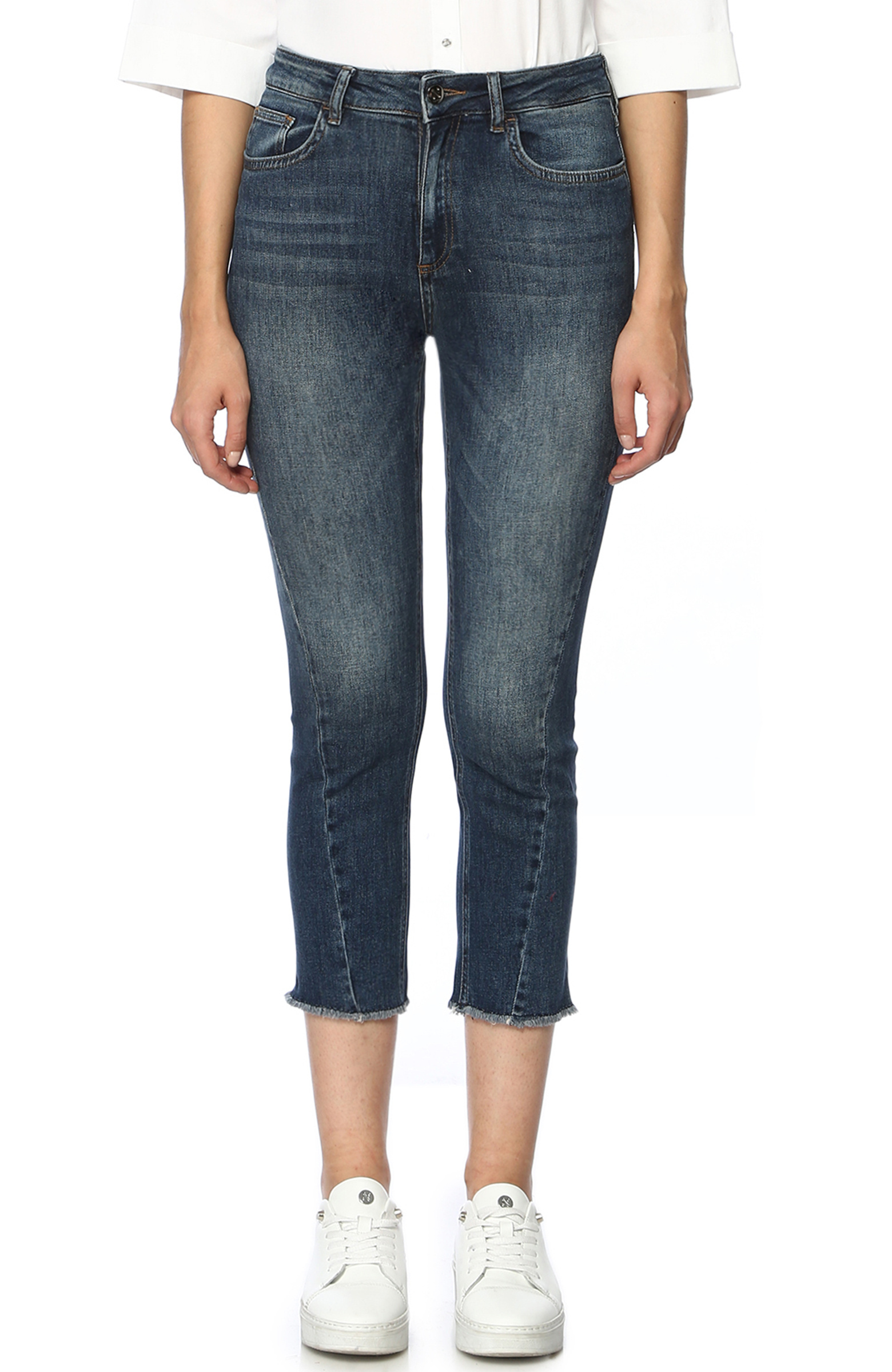 Geniş Indigo Denim Pantolon Geniş Indigo Denim Pantolon