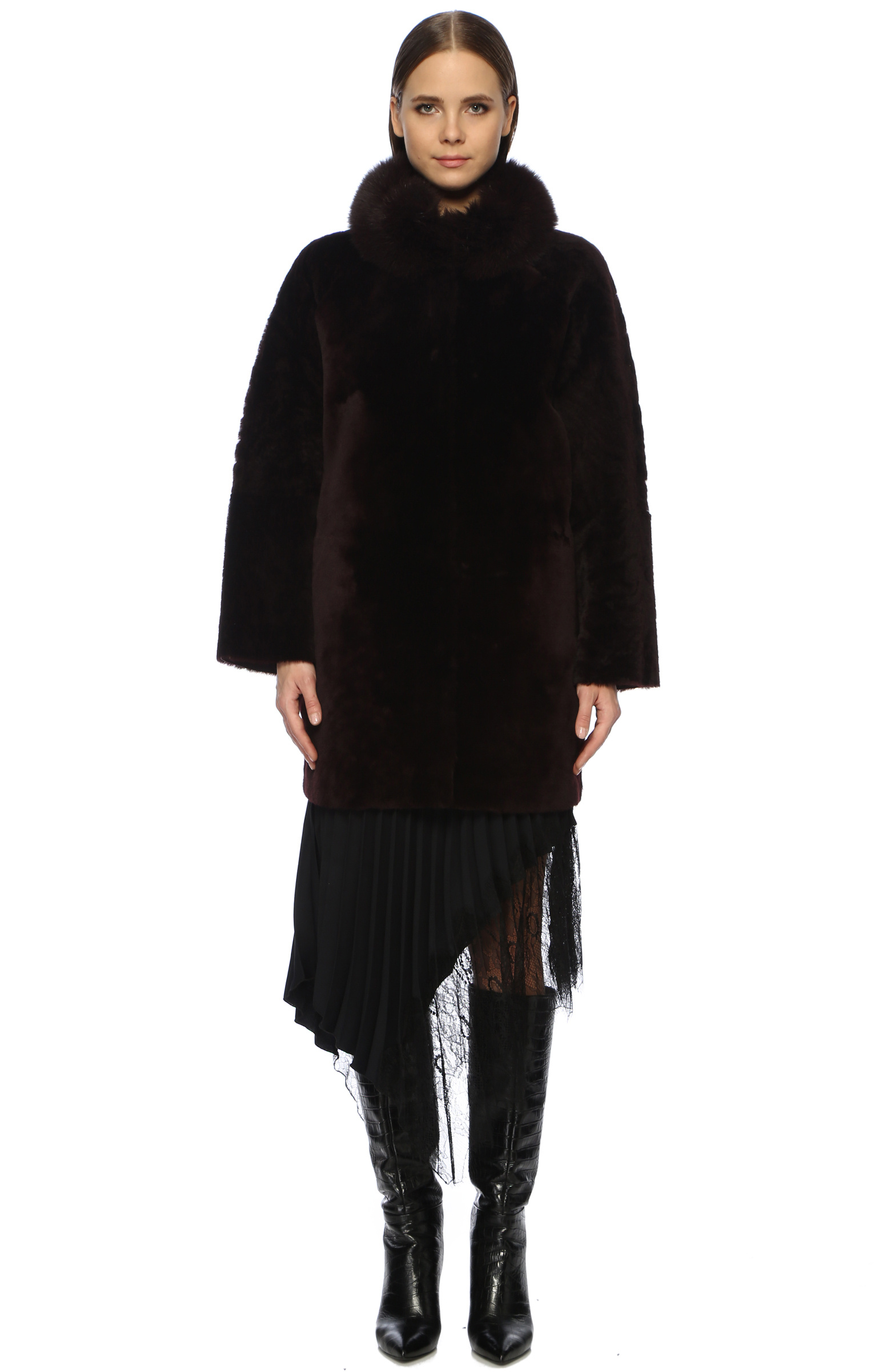 Regular Fit Bordo Deri Kaban Regular Fit Bordo Deri Kaban