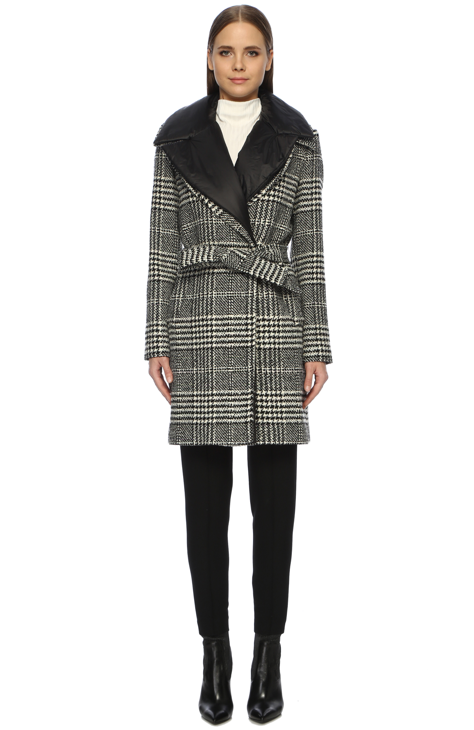 Ekose Siyah Ekru Kaban Ekose Siyah Ekru Kaban