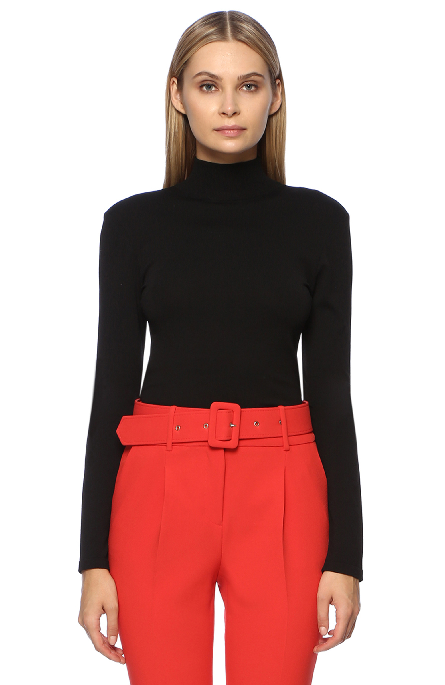 Dik Yaka Siyah Triko