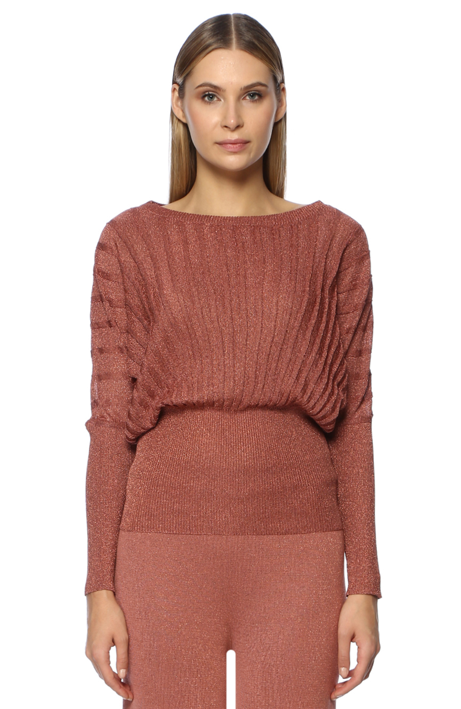 Kayık Yaka Koral Kazak