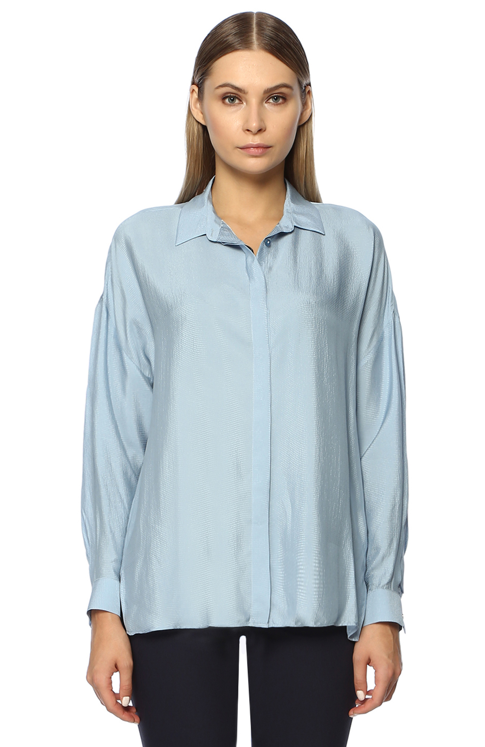 Regular Fit Mavi Gömlek