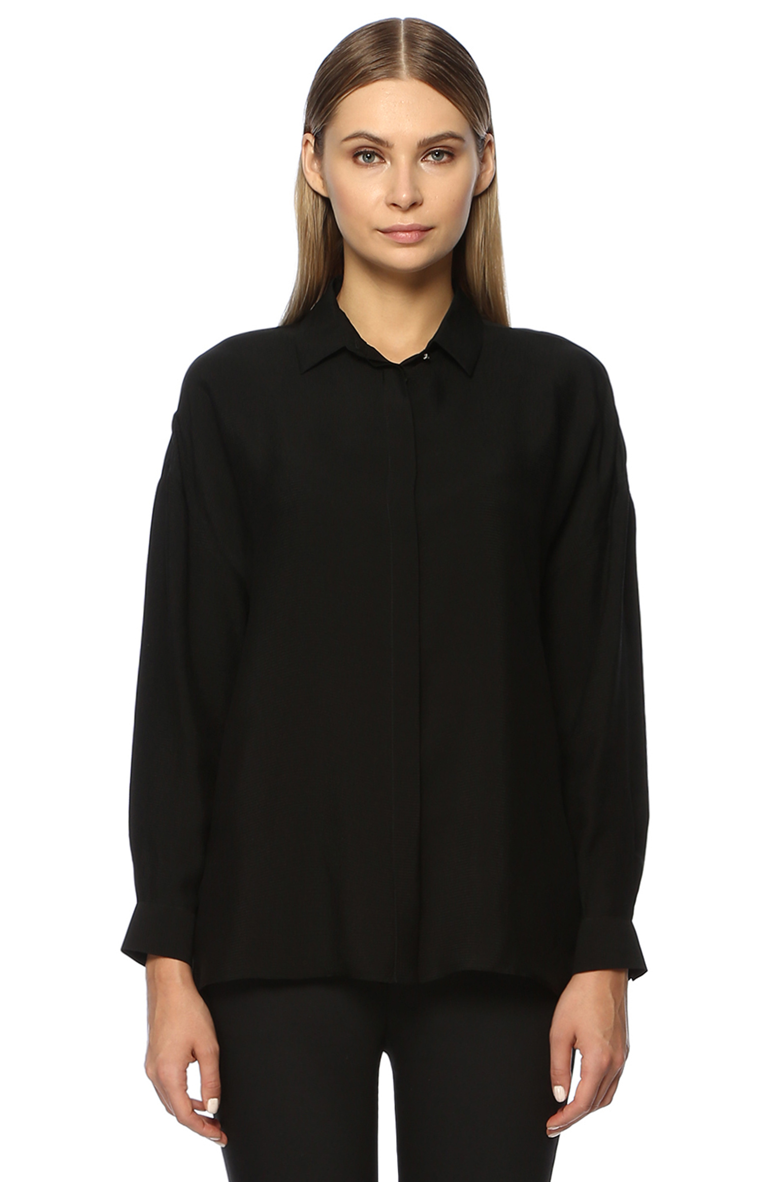 Regular Fit Siyah Gömlek