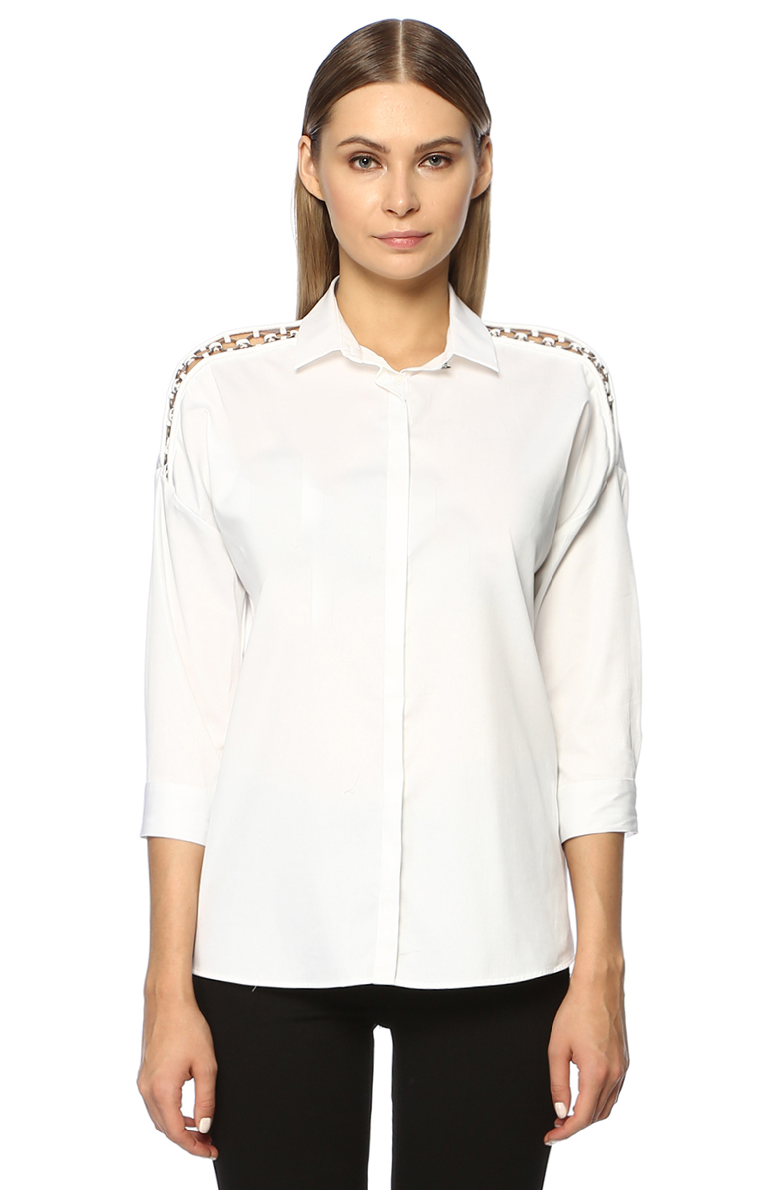 Regular Fit Beyaz Gömlek