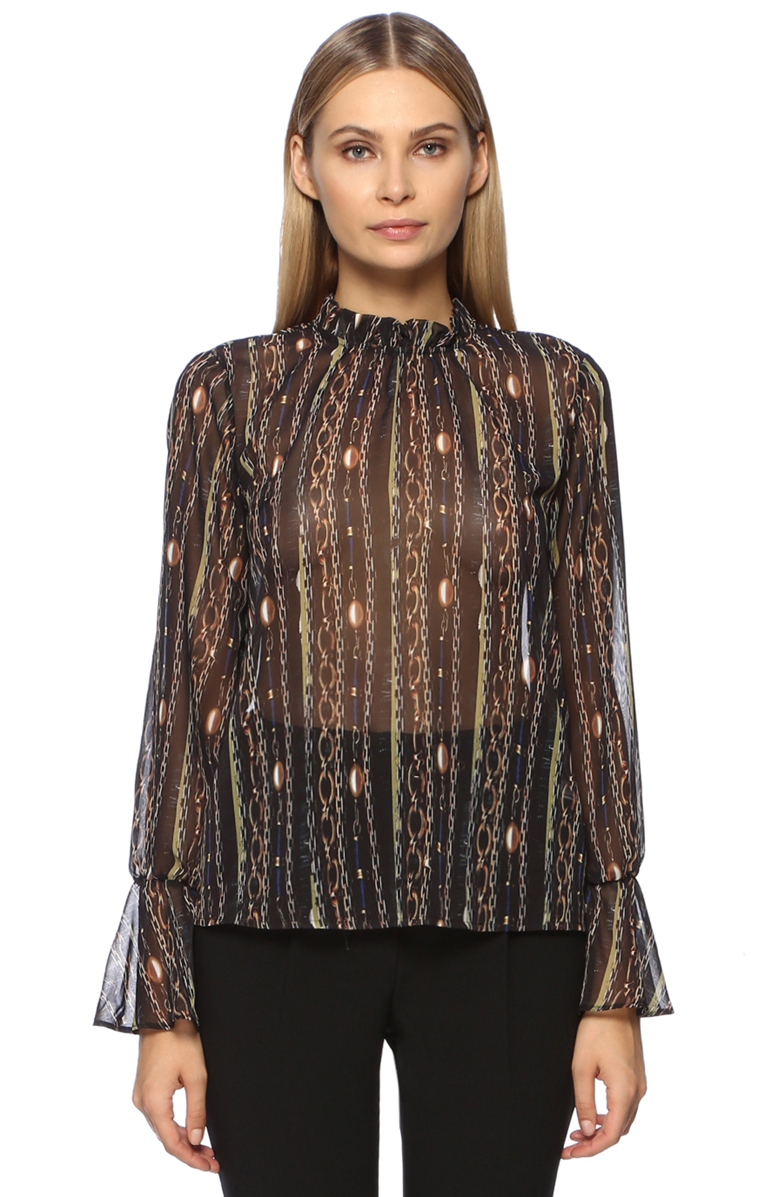 Siyah Desen Bluz Siyah Desen Bluz