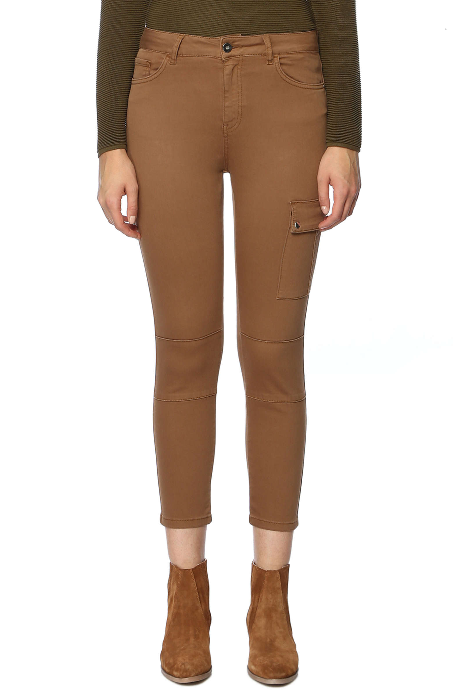 Dar Paça Camel Casual Pantolon Dar Paça Camel Casual Pantolon