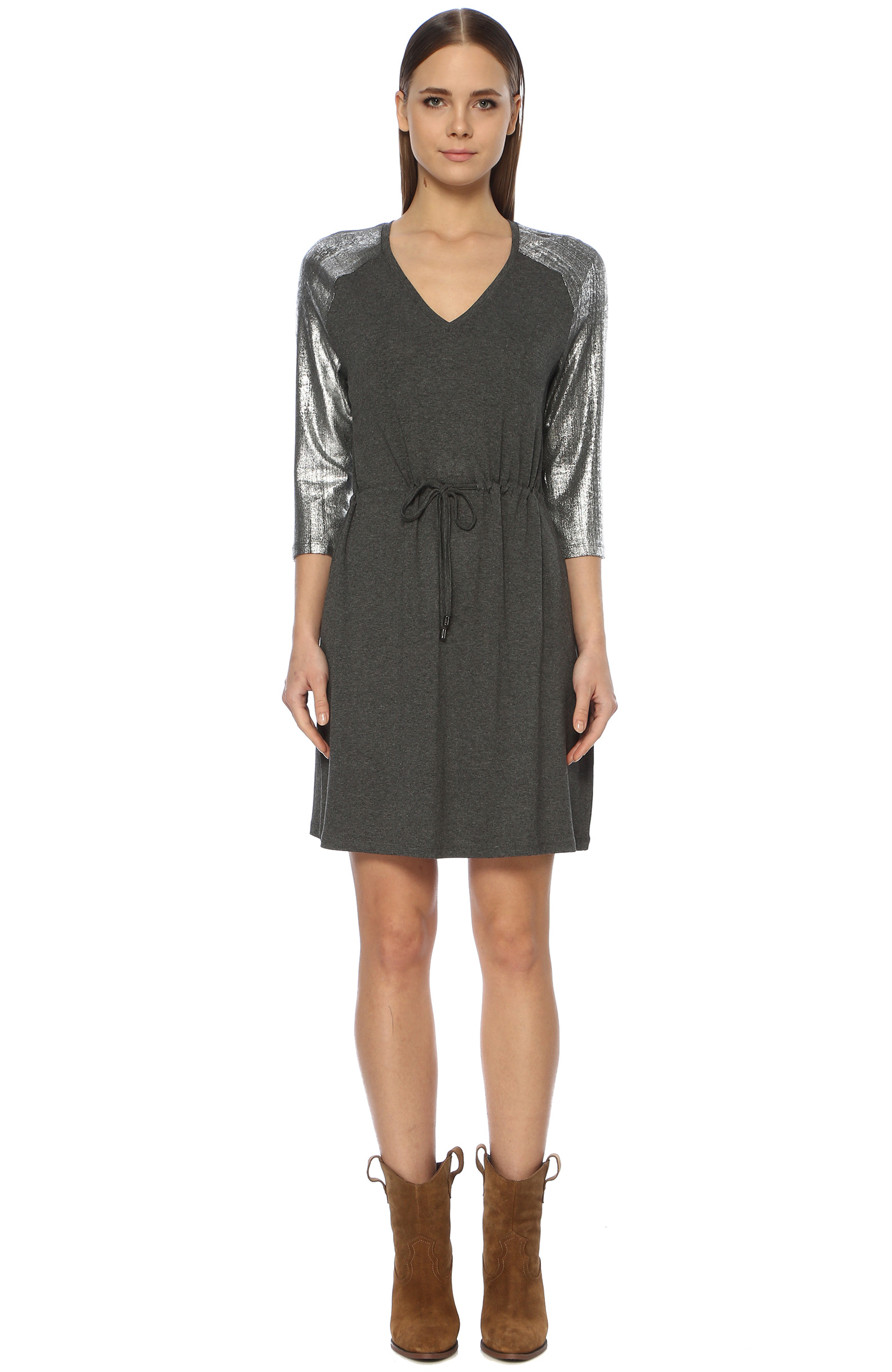 Mini Boy Antrasit Elbise