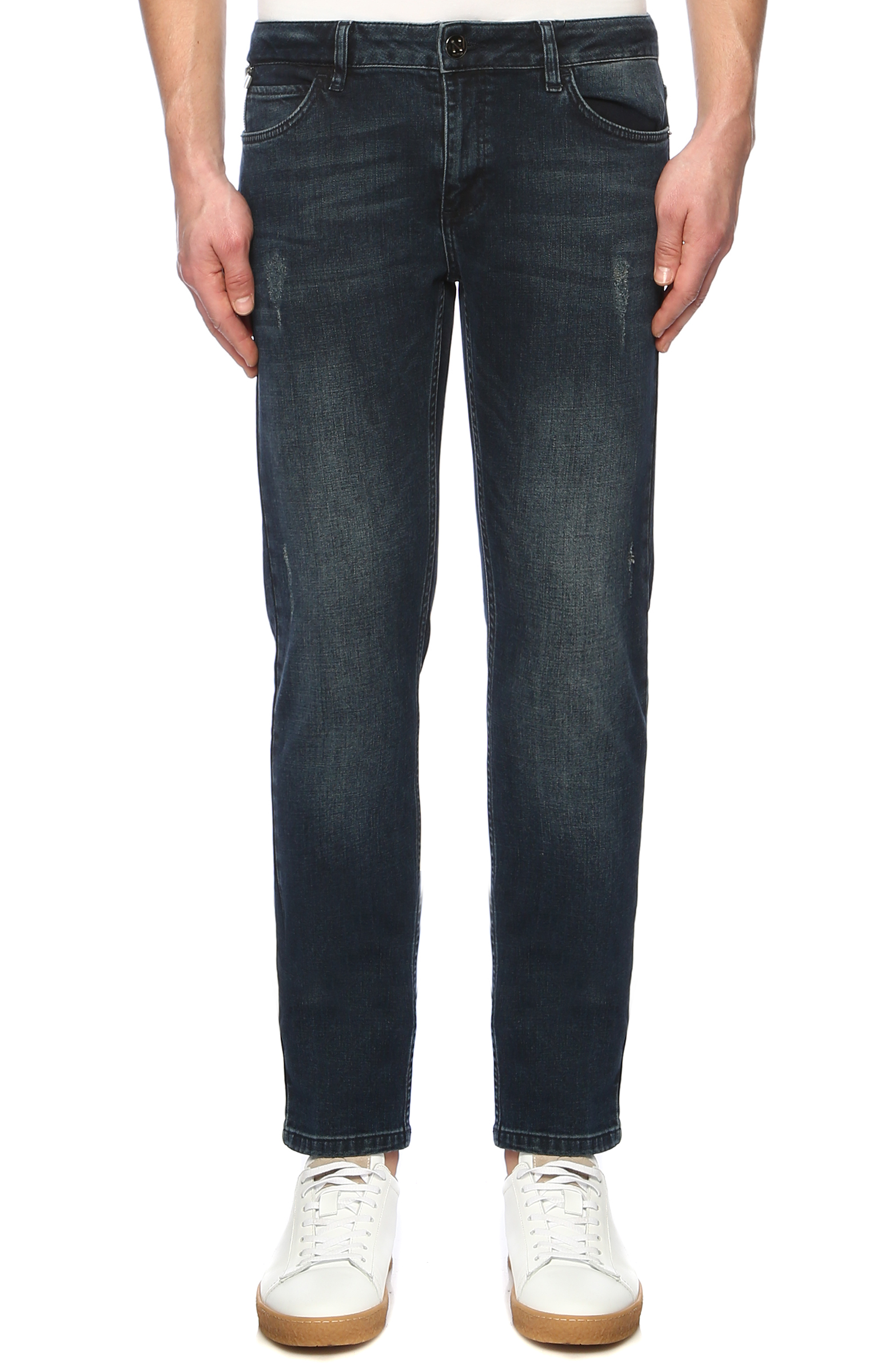 Lacivert Skinny Denim Pantolon Lacivert Skinny Denim Pantolon