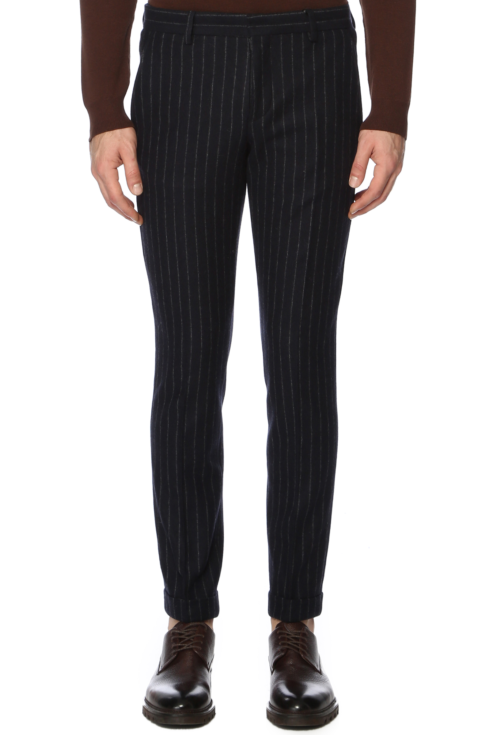 Çizgili Lacivert Pantolon