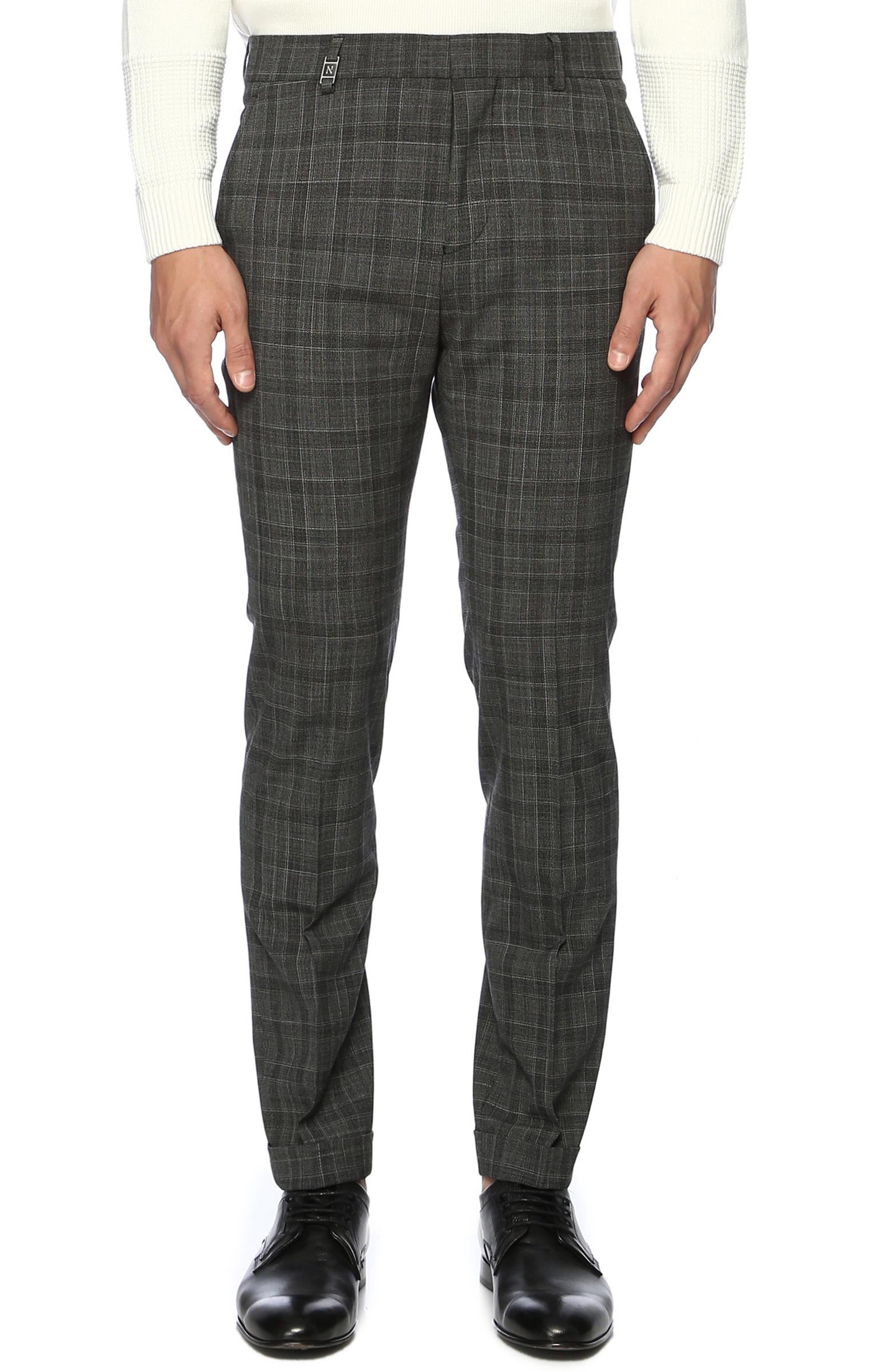 Ekose Siyah Pantolon