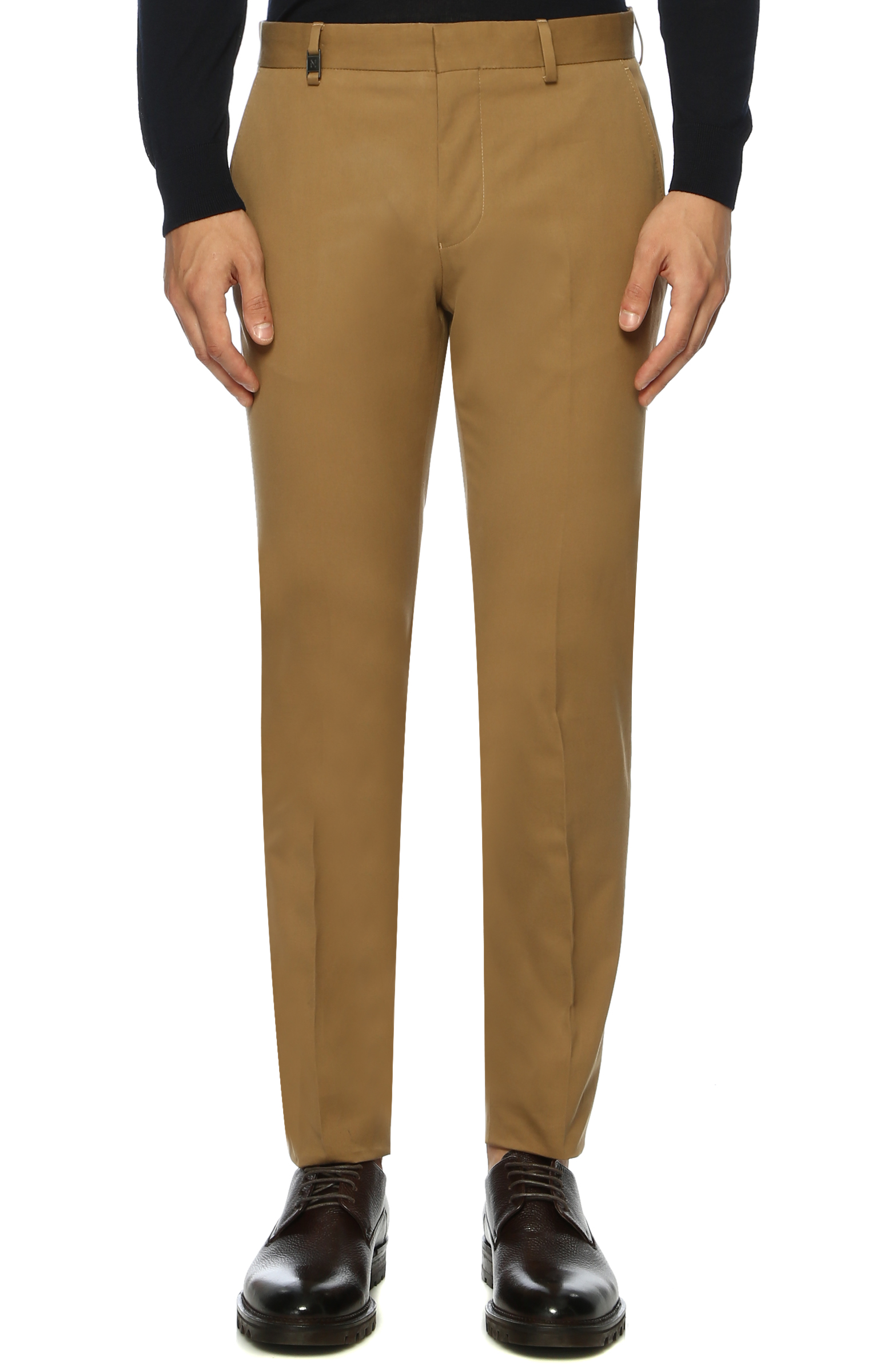Slim Fit Camel Pantolon