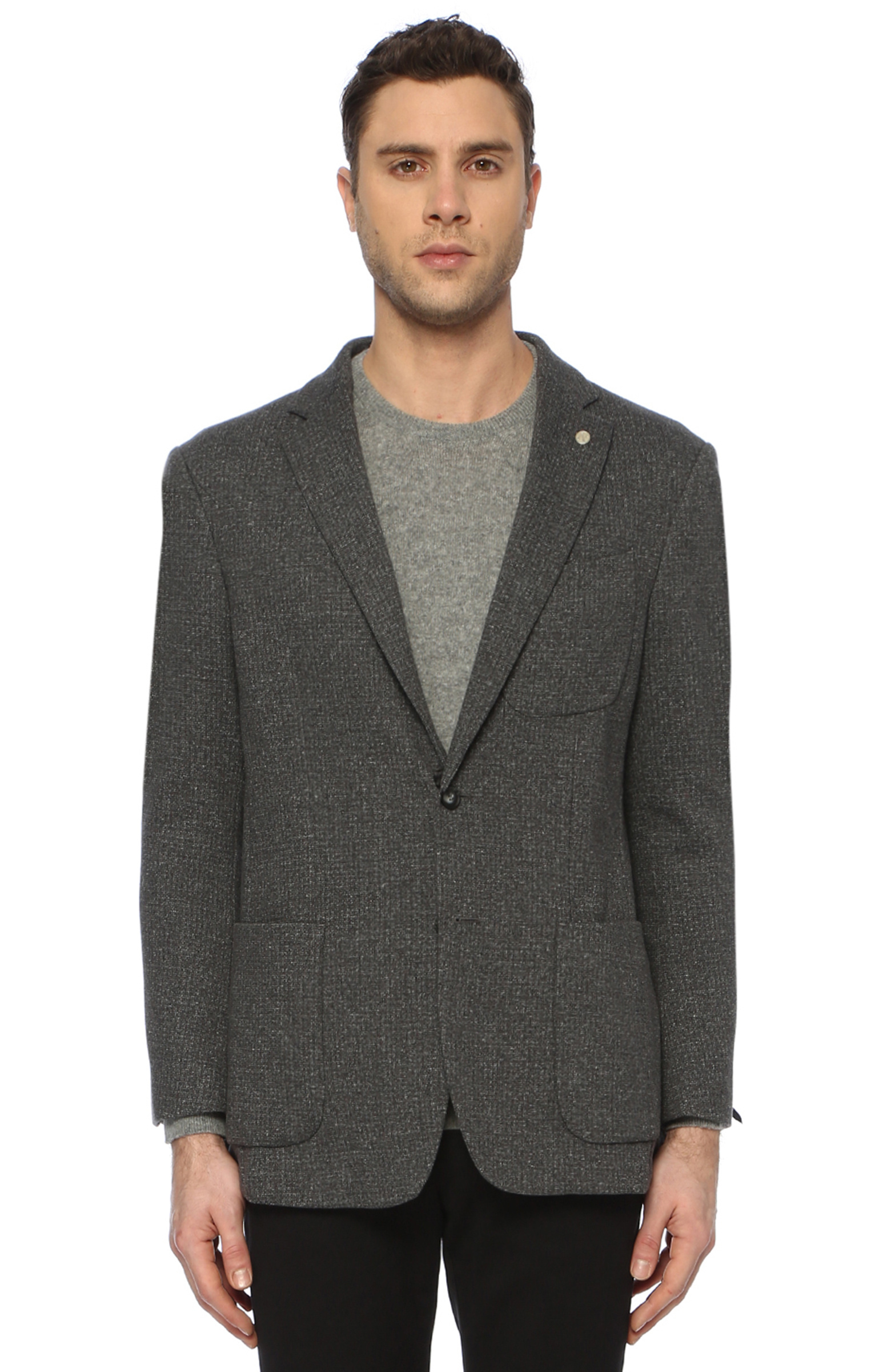 Gri Melanj Ceket Gri Melanj Ceket