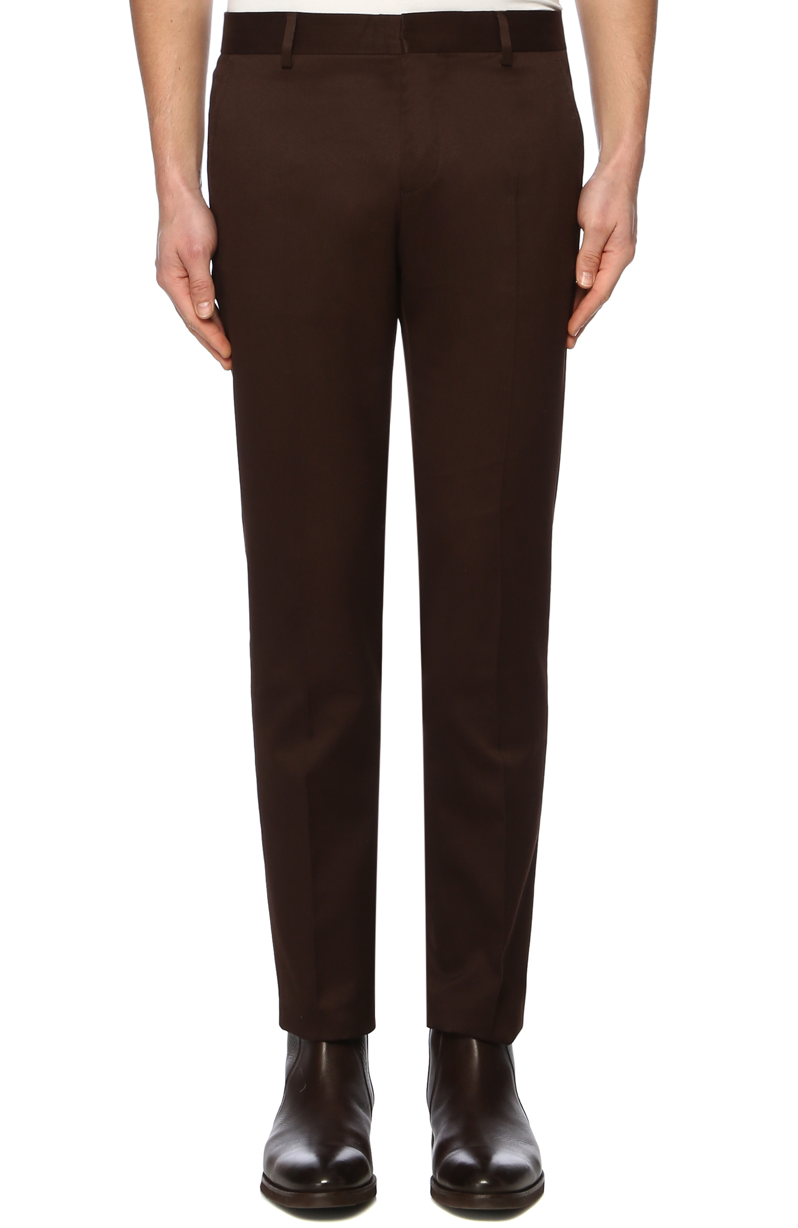 Slim Fit Kahverengi Pantolon