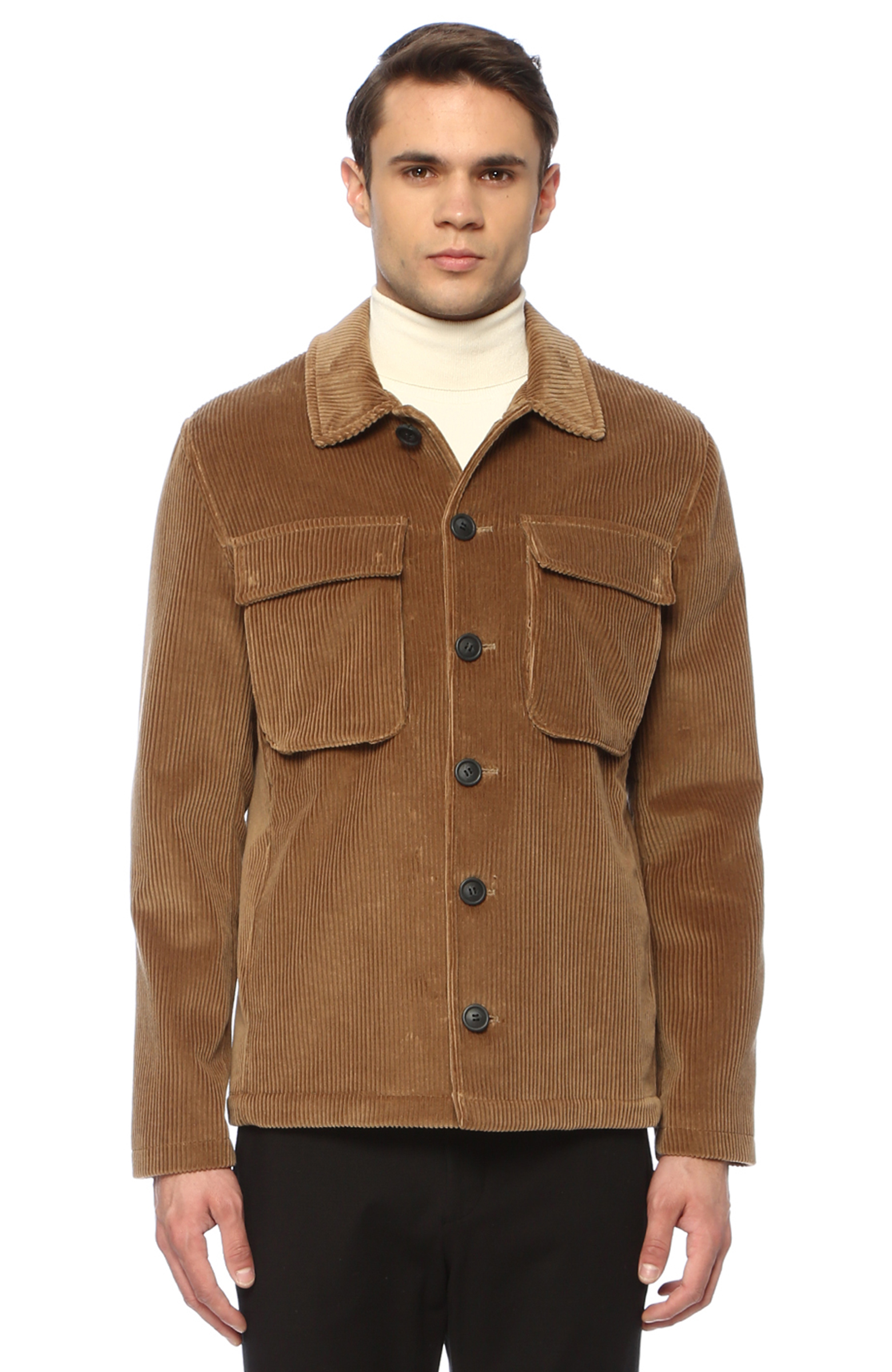 Fitilli Kahverengi Coat Ceket