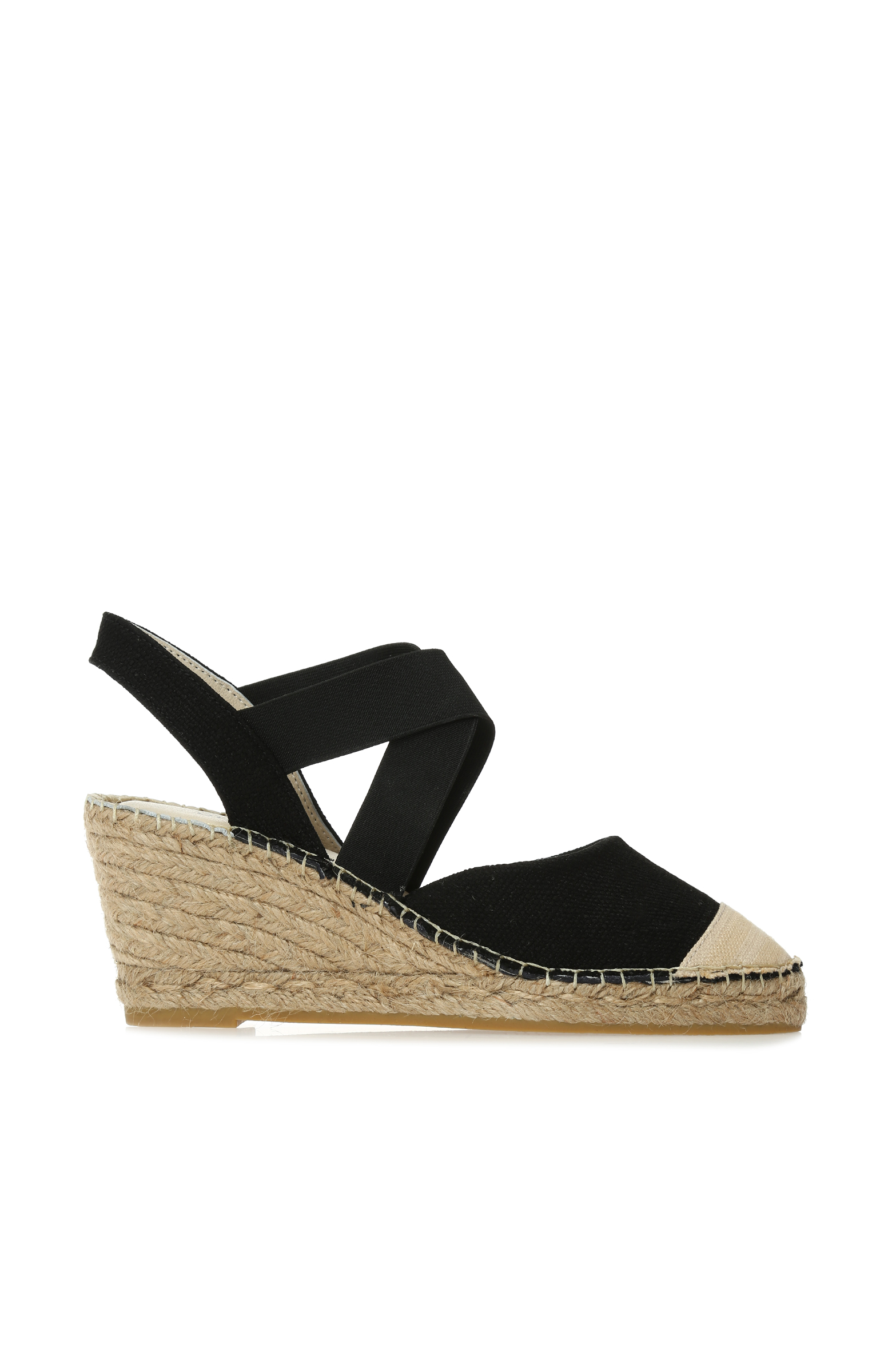 Keten Siyah Kadın Espadril Keten Siyah Kadın Espadril