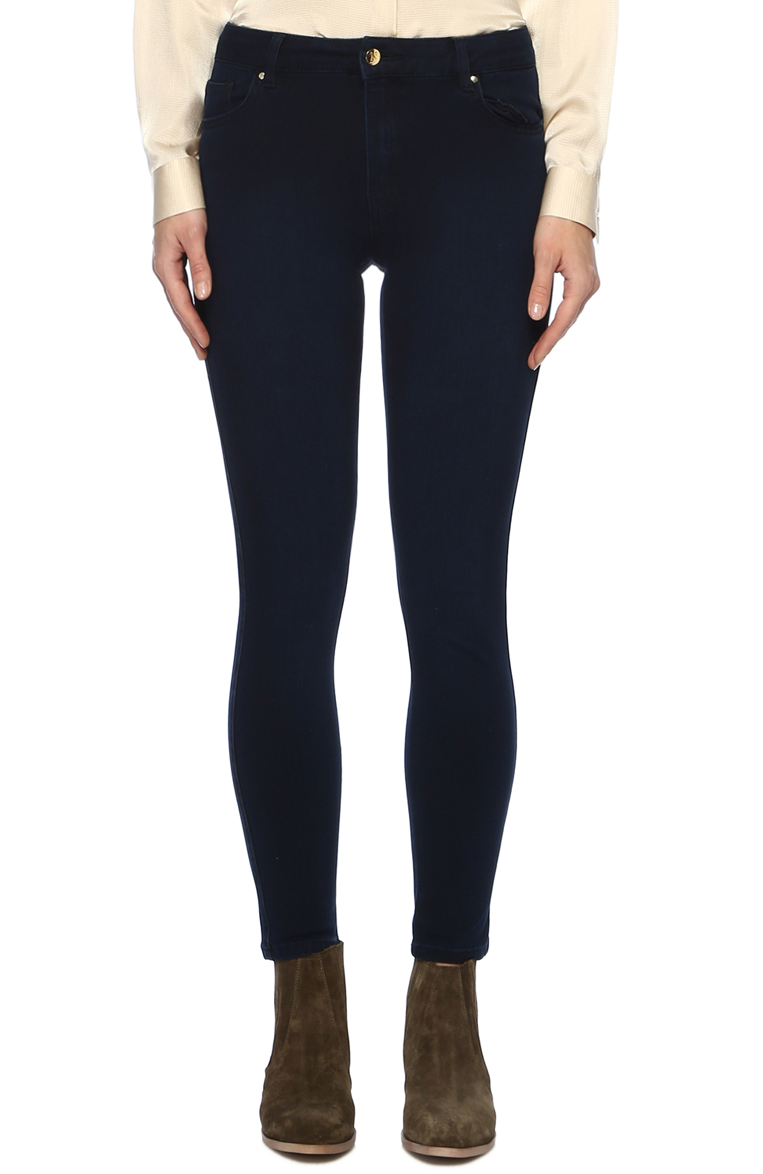Lacivert Skinny Push-up Denim Pantolon Lacivert Skinny Push-up Denim Pantolon