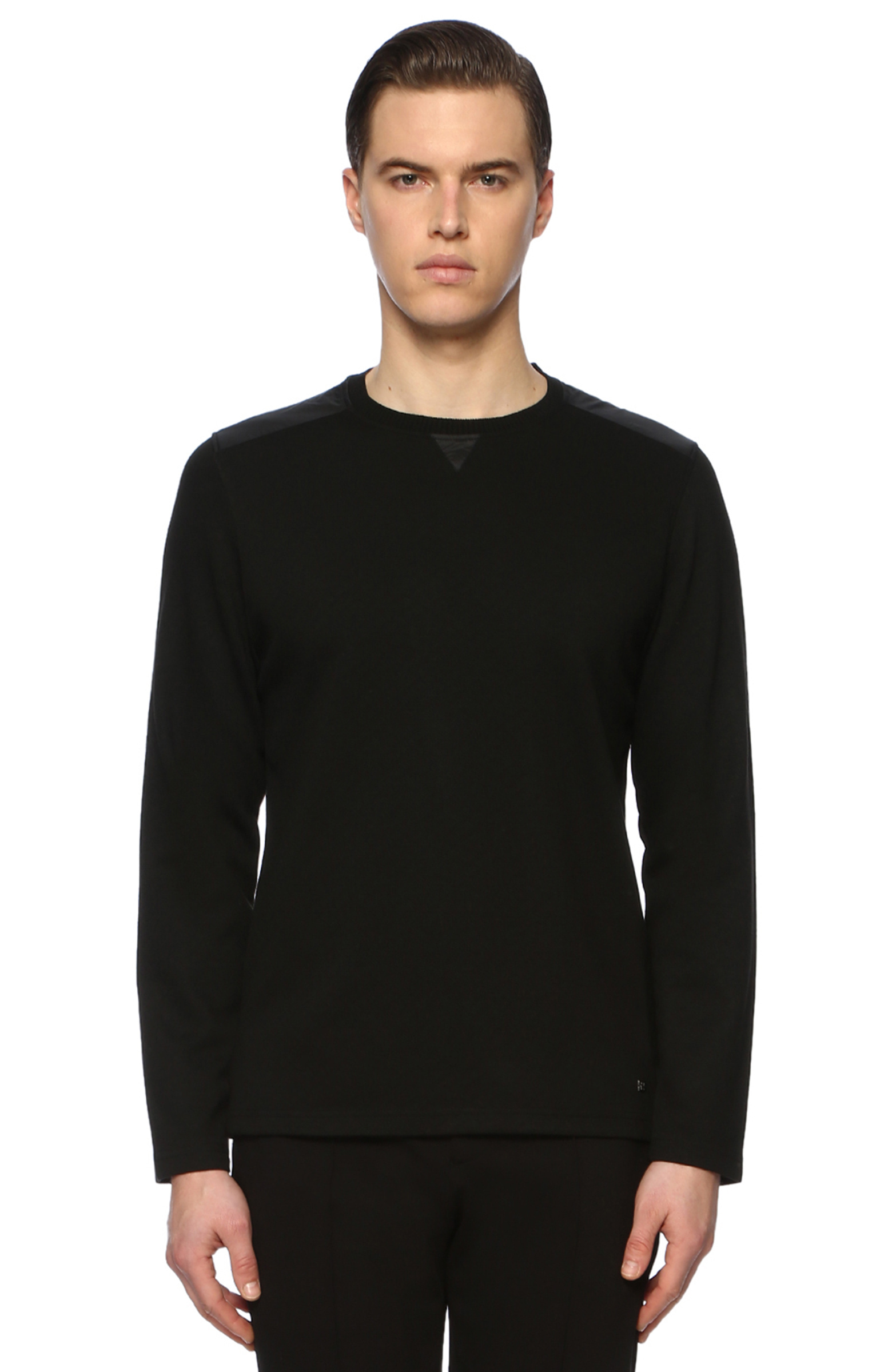 Slim Fit Siyah Sweatshirt