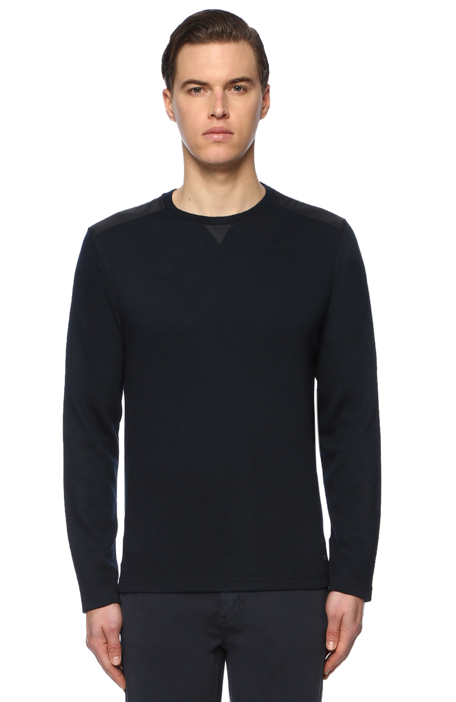 Slim Fit Lacivert Sweatshirt