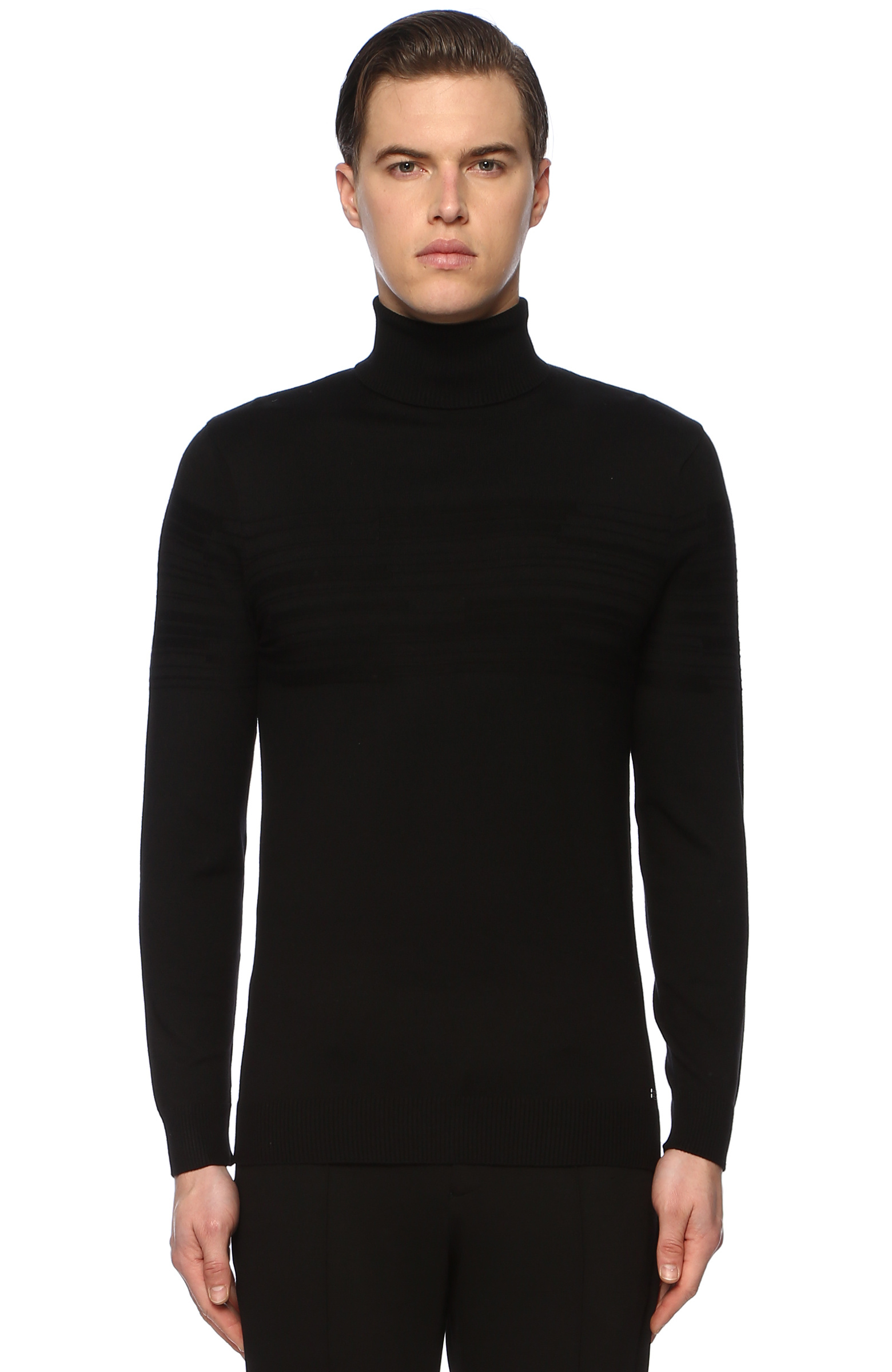 Jakarlı Siyah Kazak