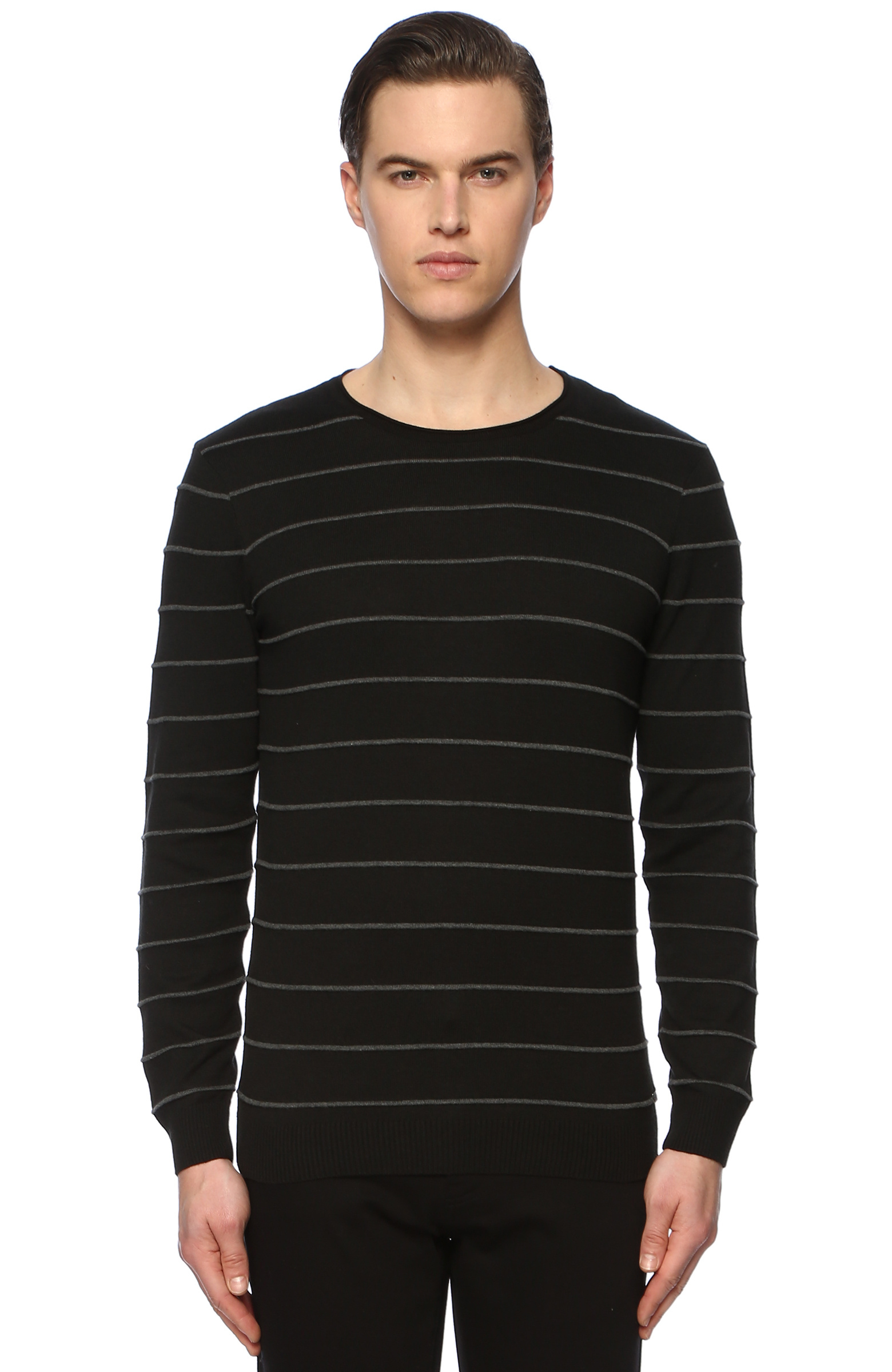 Jakarlı Siyah Kazak