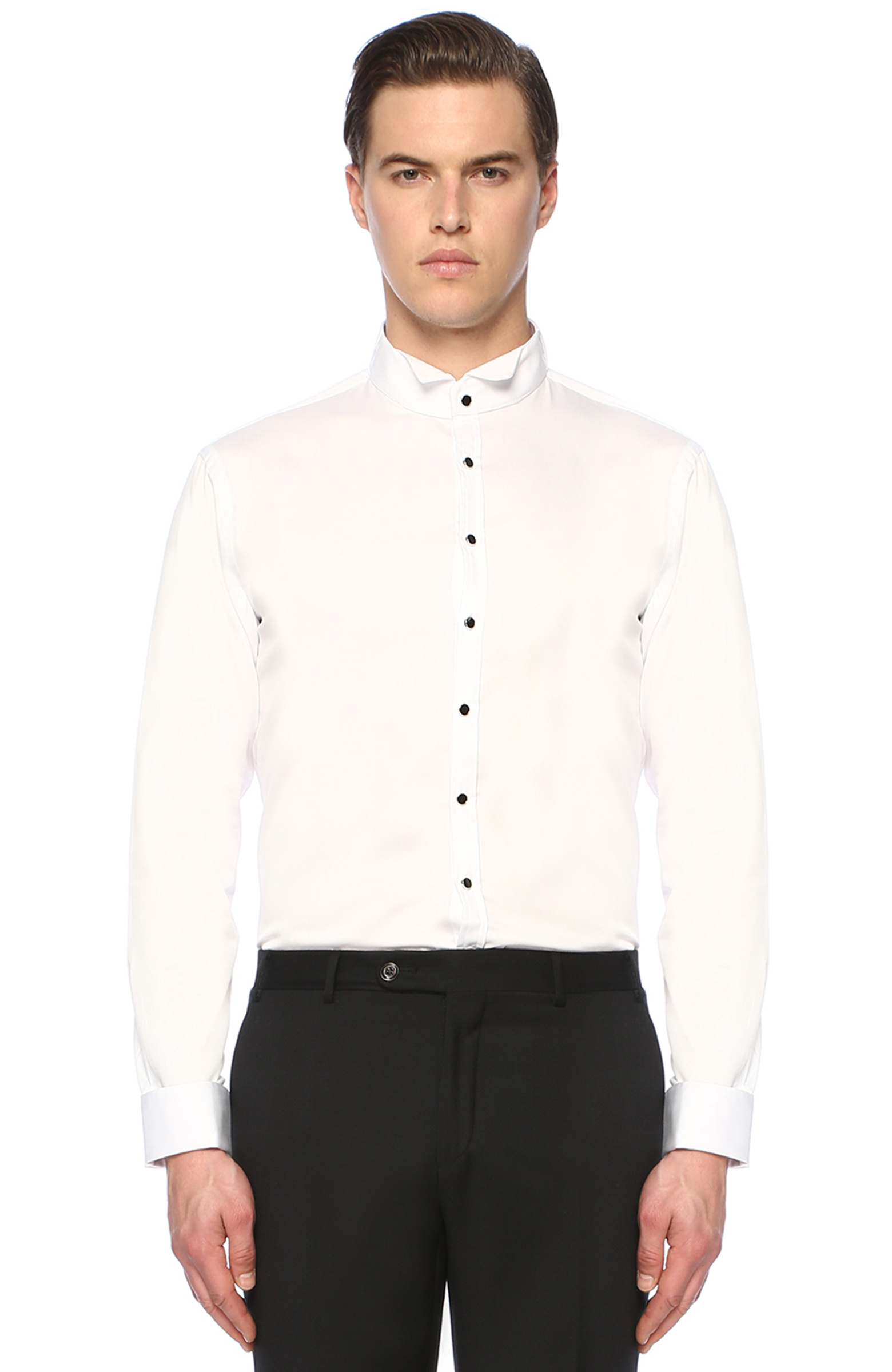 Slim Fit Beyaz Gömlek