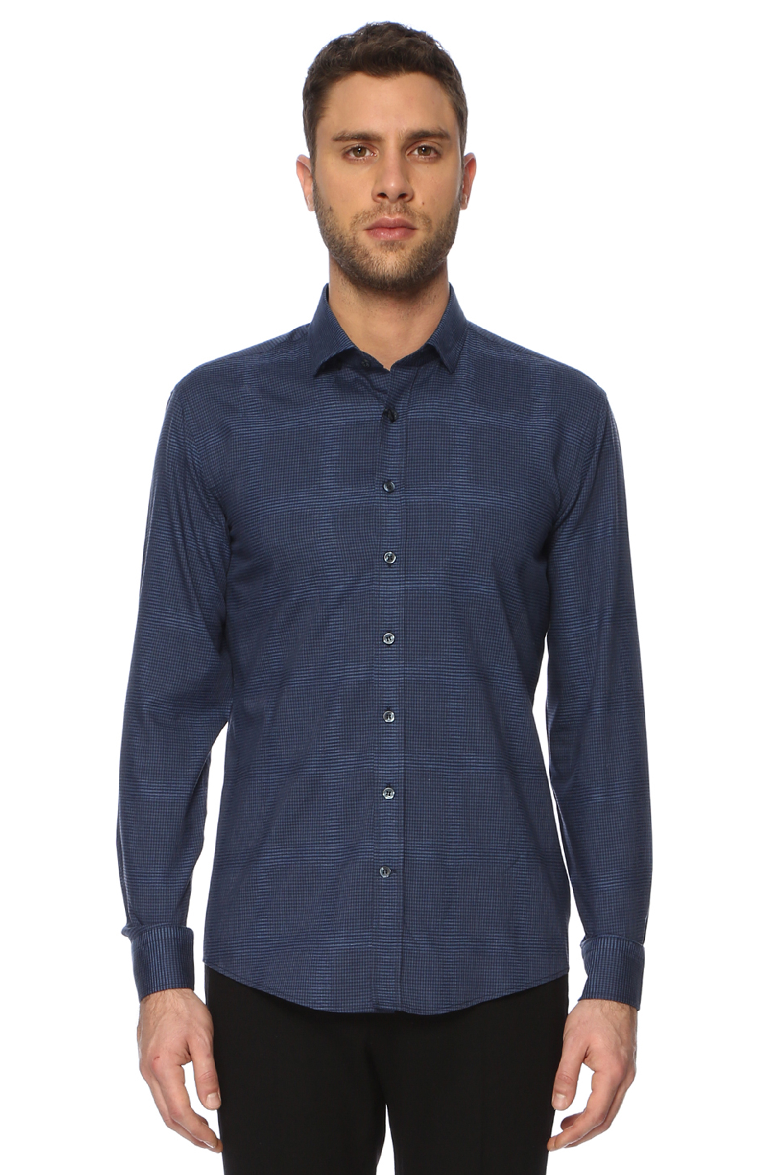 Kareli Lacivert Gömlek Kareli Lacivert Gömlek